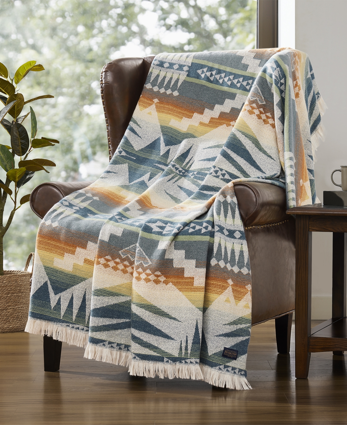 Click here for Pendleton Mystic Lake Throw  50 x 70 - Teal Multi prices