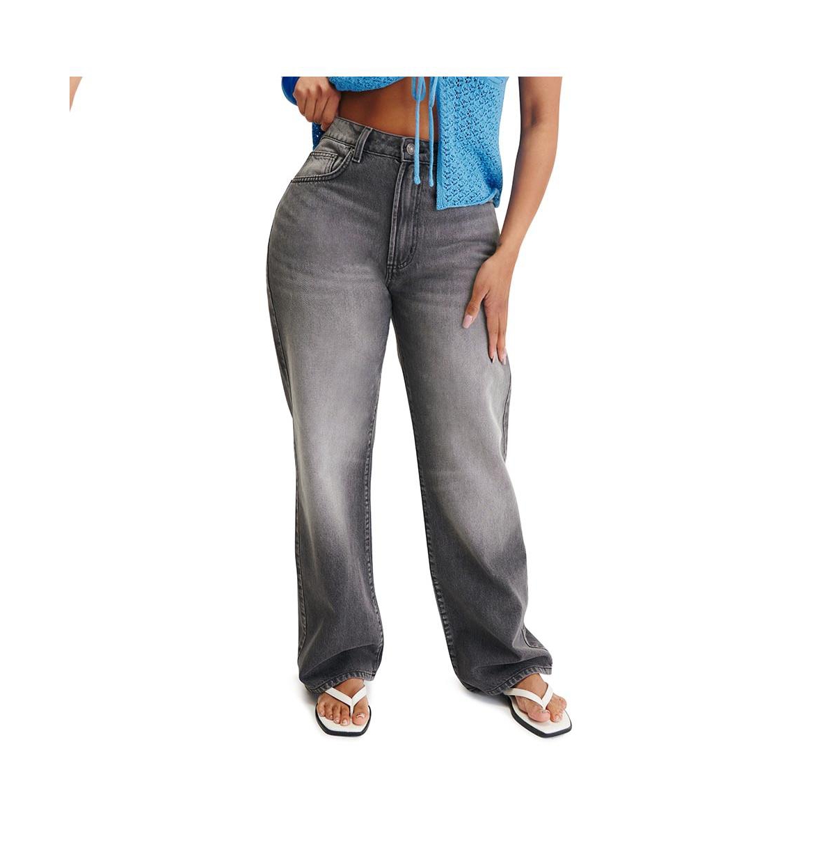 Click here for Cotton On Womens Curvy 91 Straight Jean - Echo gre... prices