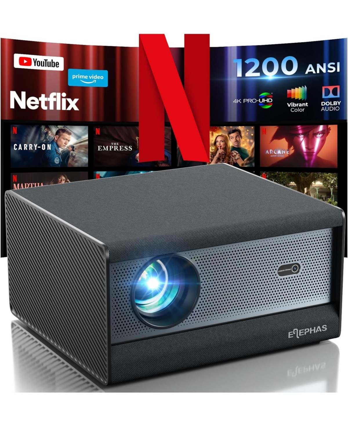 Click here for Elephas[1200 Ansi/Netflix-Licensed/30W Dolby Audio... prices