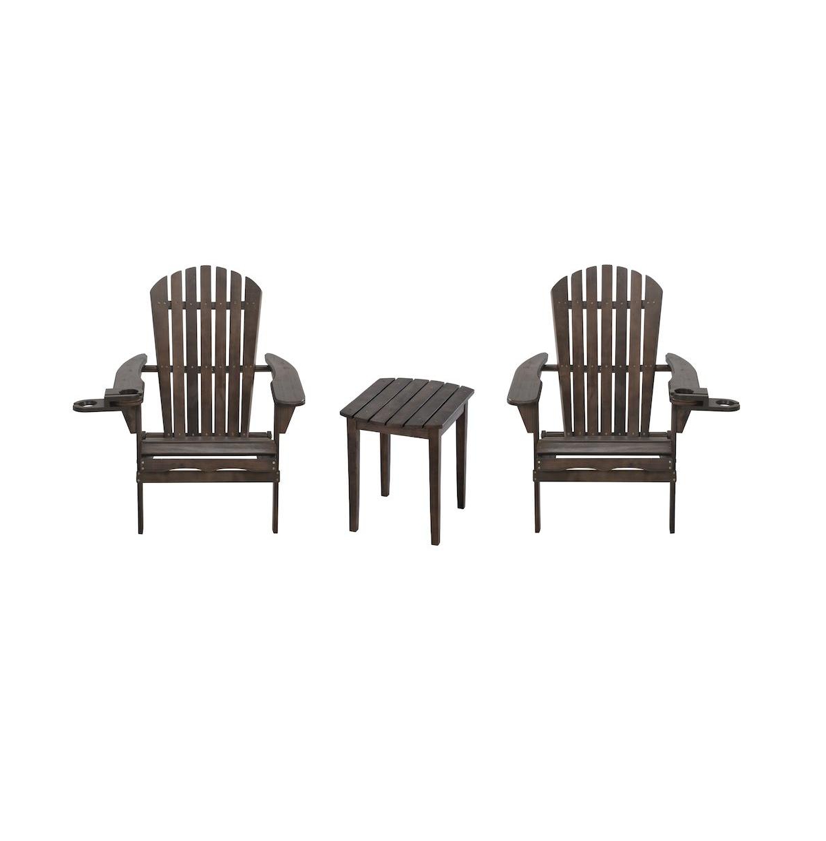 Click here for Jiallo Foldable Adirondack Chair With Cup Holder B... prices