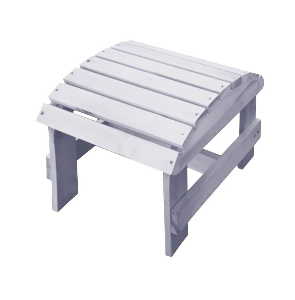 Click here for Jiallo White Adirondack Pine Ottoman - Color: whit... prices