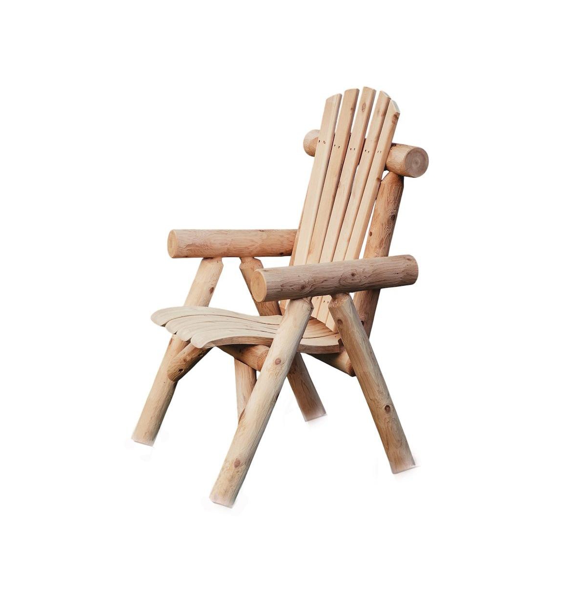 Click here for Contoured Comfort Cedar Log Dining Chair - Unfinis... prices