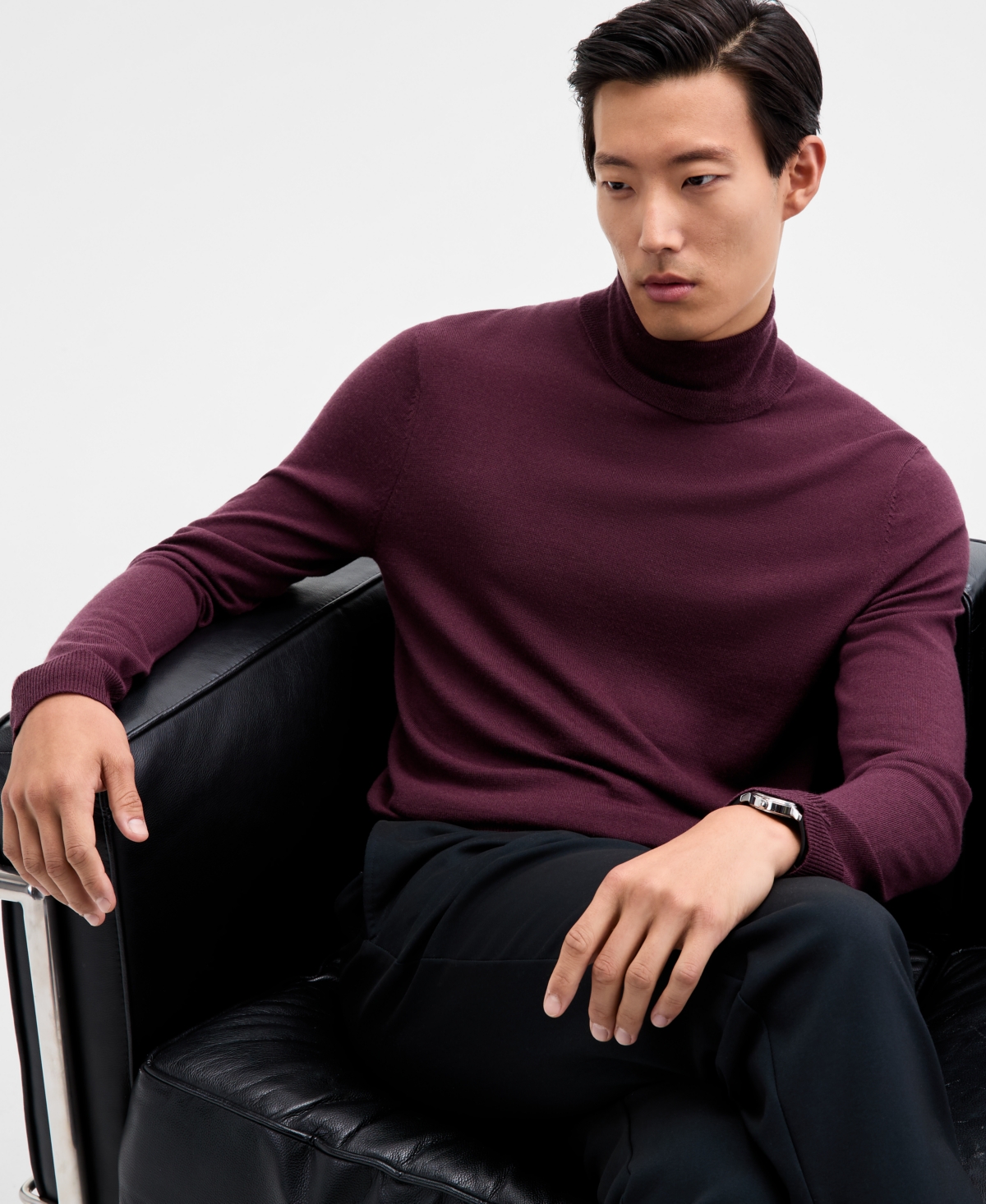 Click here for Alfani Mens Merino Wool-Blend Turtleneck Sweater... prices