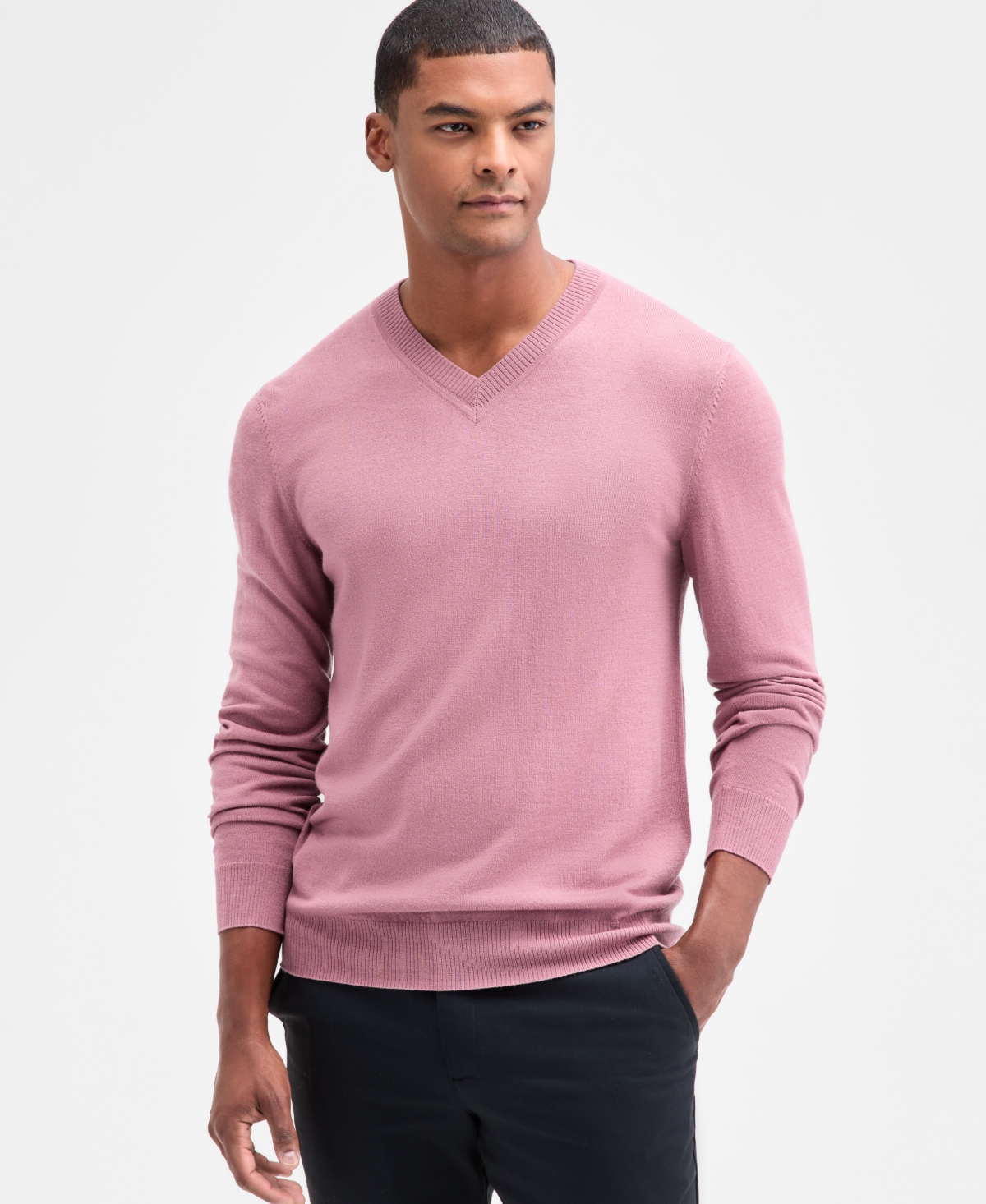 Click here for Alfani Mens Long-Sleeve V-Neck Merino Sweater  Cre... prices