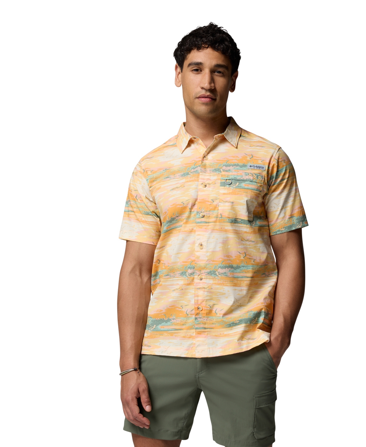 Click here for Columbia Mens Wild Cast Camp Shirt - Cocoa butter prices