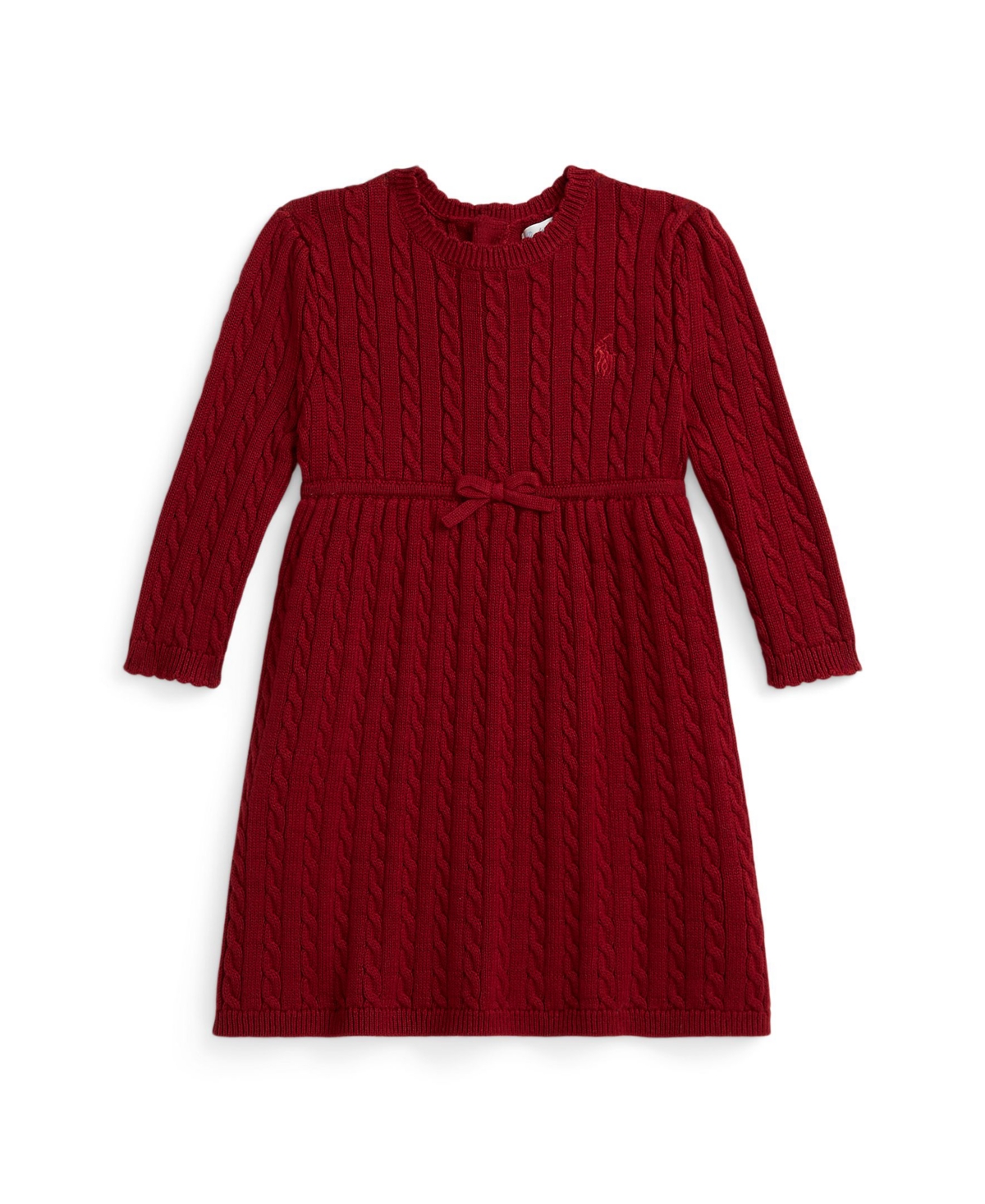 Click here for Polo Ralph Lauren Baby Girls Cable Knit Sweater Dr... prices