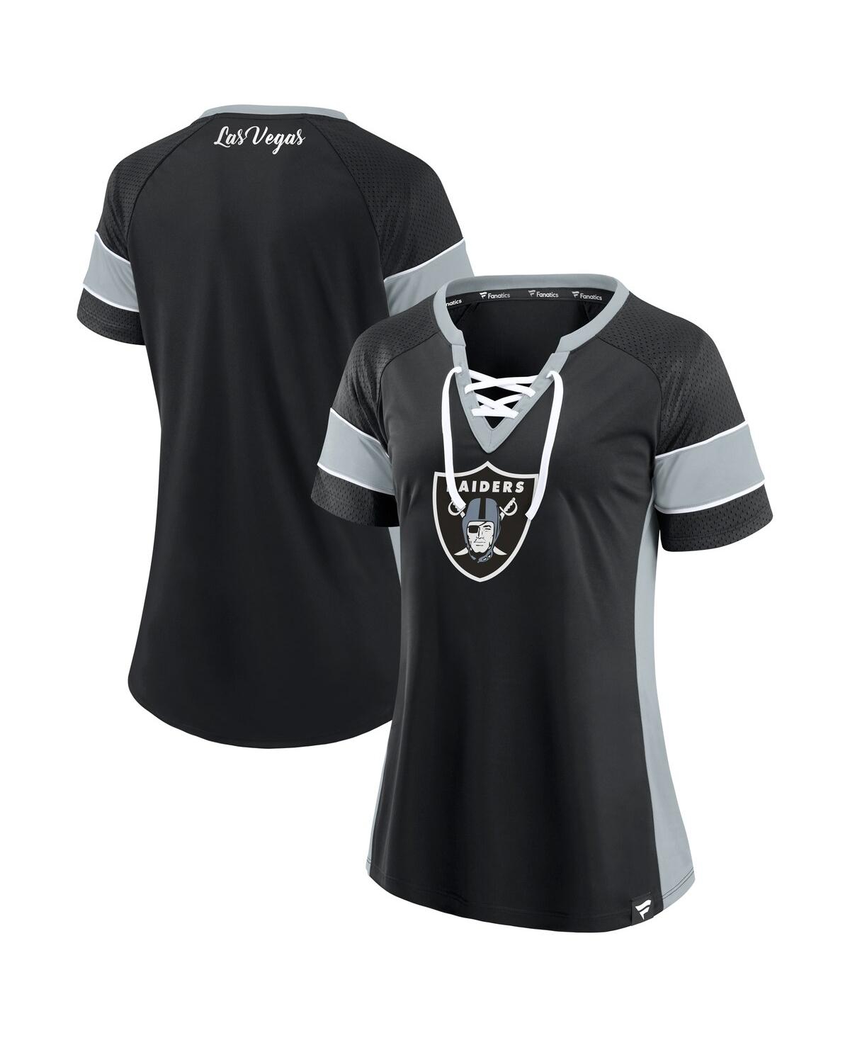 Click here for Fanatics Womens Black Las Vegas Raiders Athena Lac... prices