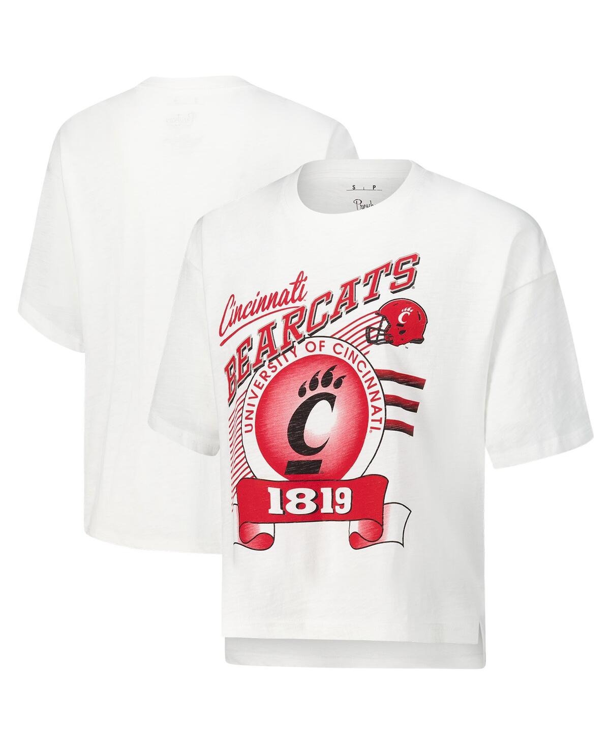 Click here for Pressbox Womens White Cincinnati Bearcats Rock Rol... prices