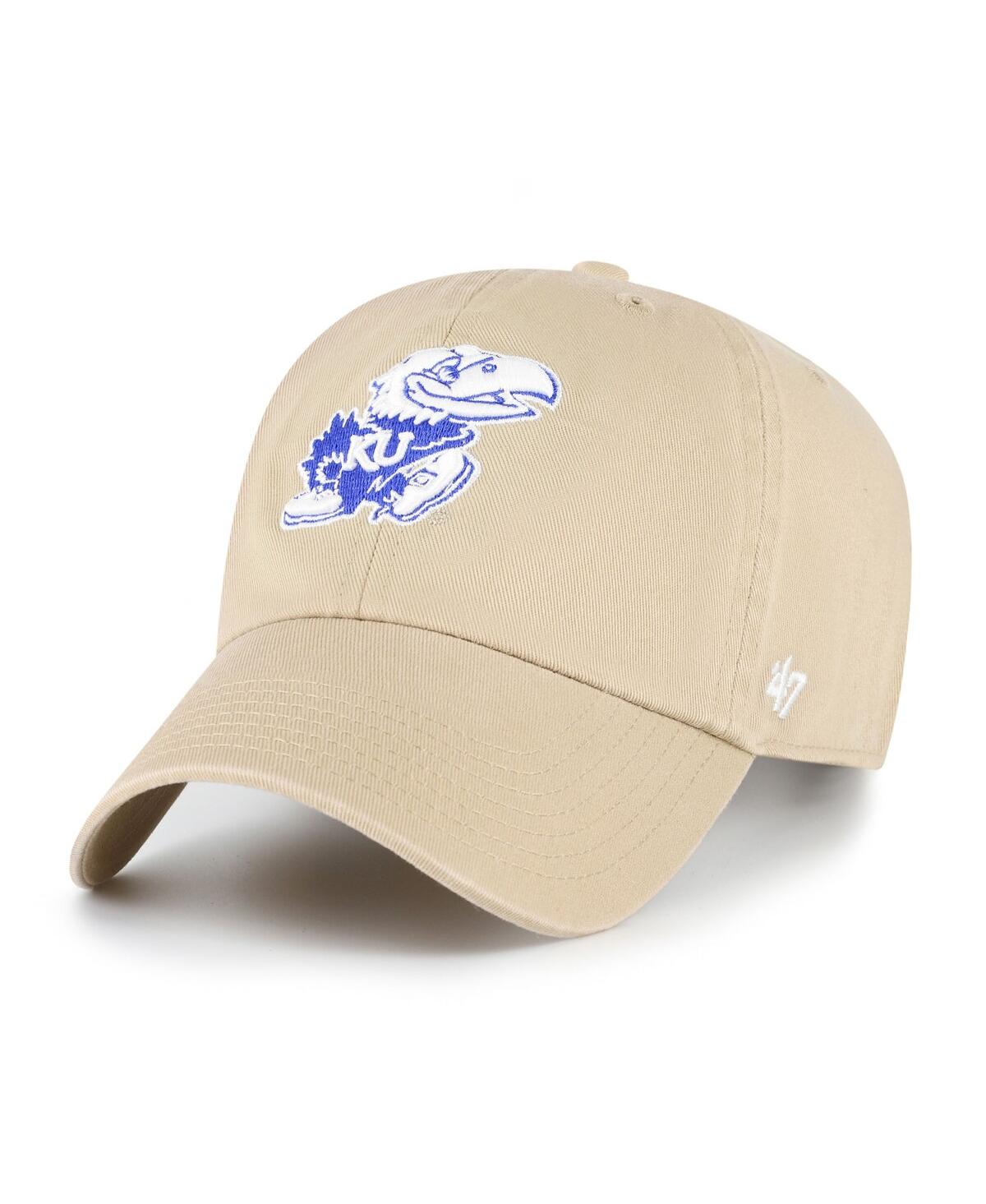 Click here for 47 Brand Mens Khaki Kansas Jayhawks Clean Up Adjus... prices