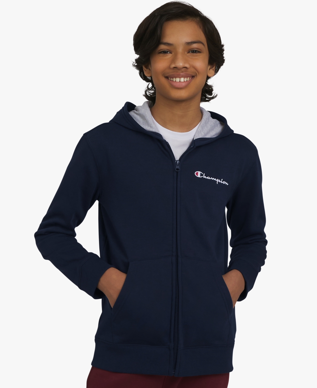 Click here for Champion Big Boys Kangaroo Pockets Hoodie - Dark N... prices
