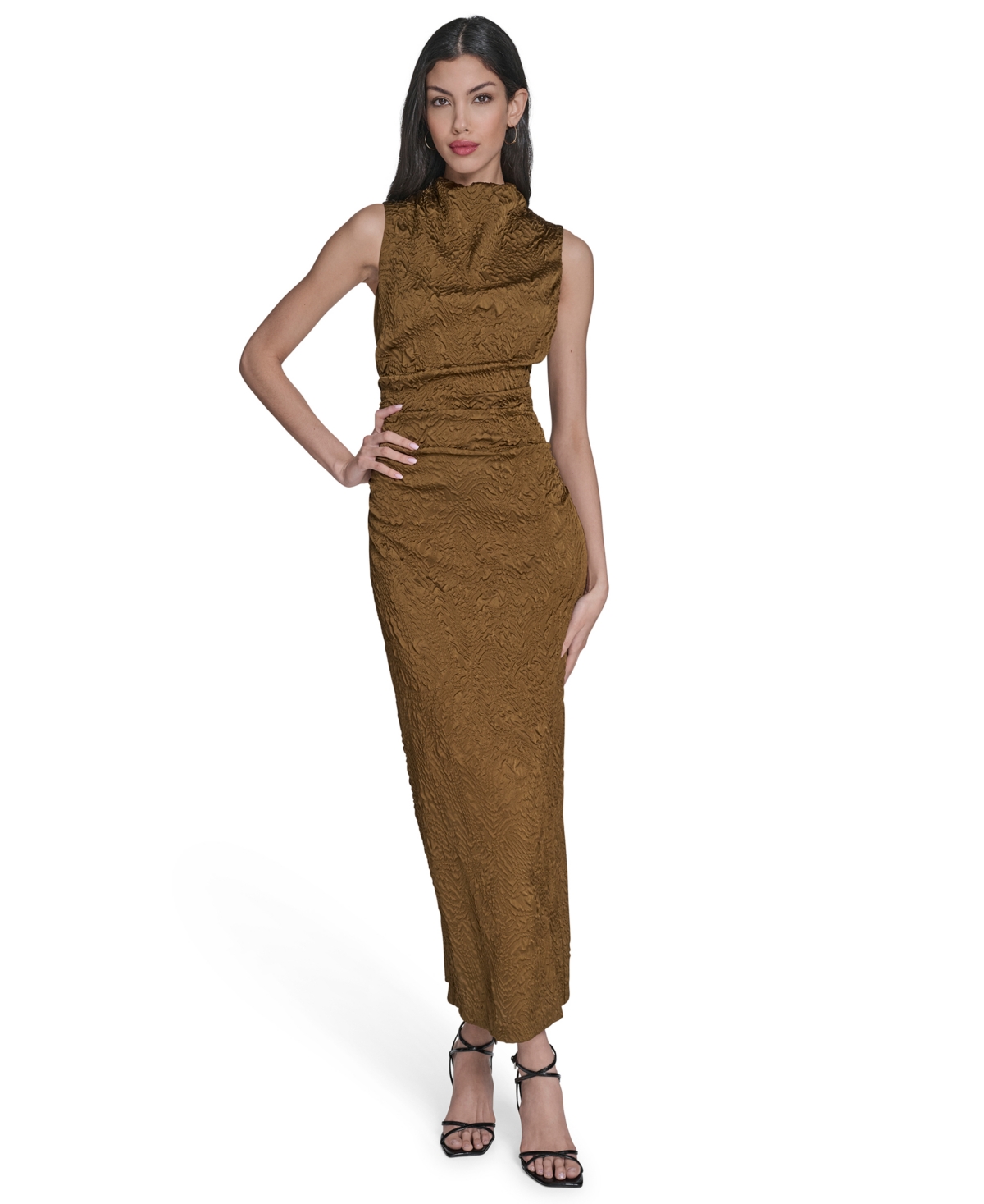 Click here for Vince Camuto Womens Novelty Knit High Cowl Neck Ru... prices