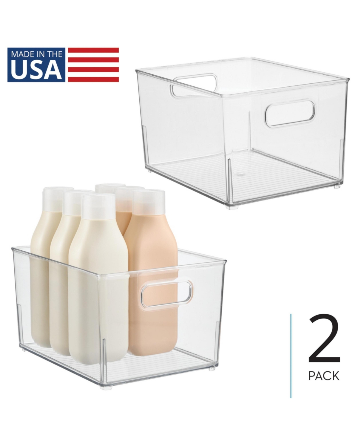Click here for iDesign Small Stackable Bathroom Storage Bin - Set... prices