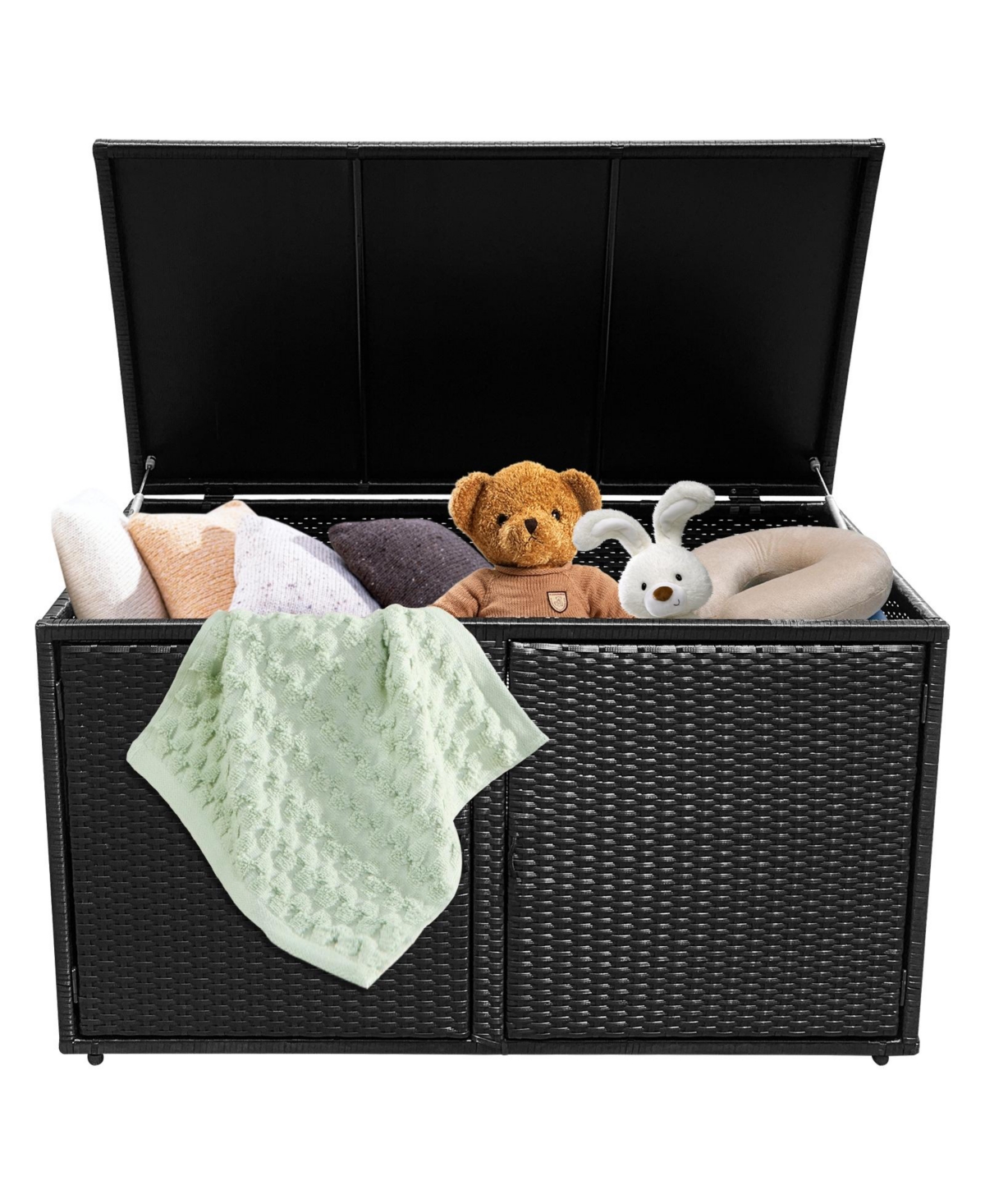 Click here for Akiudex 88-Gallon Outdoor Rattan Storage Box with... prices