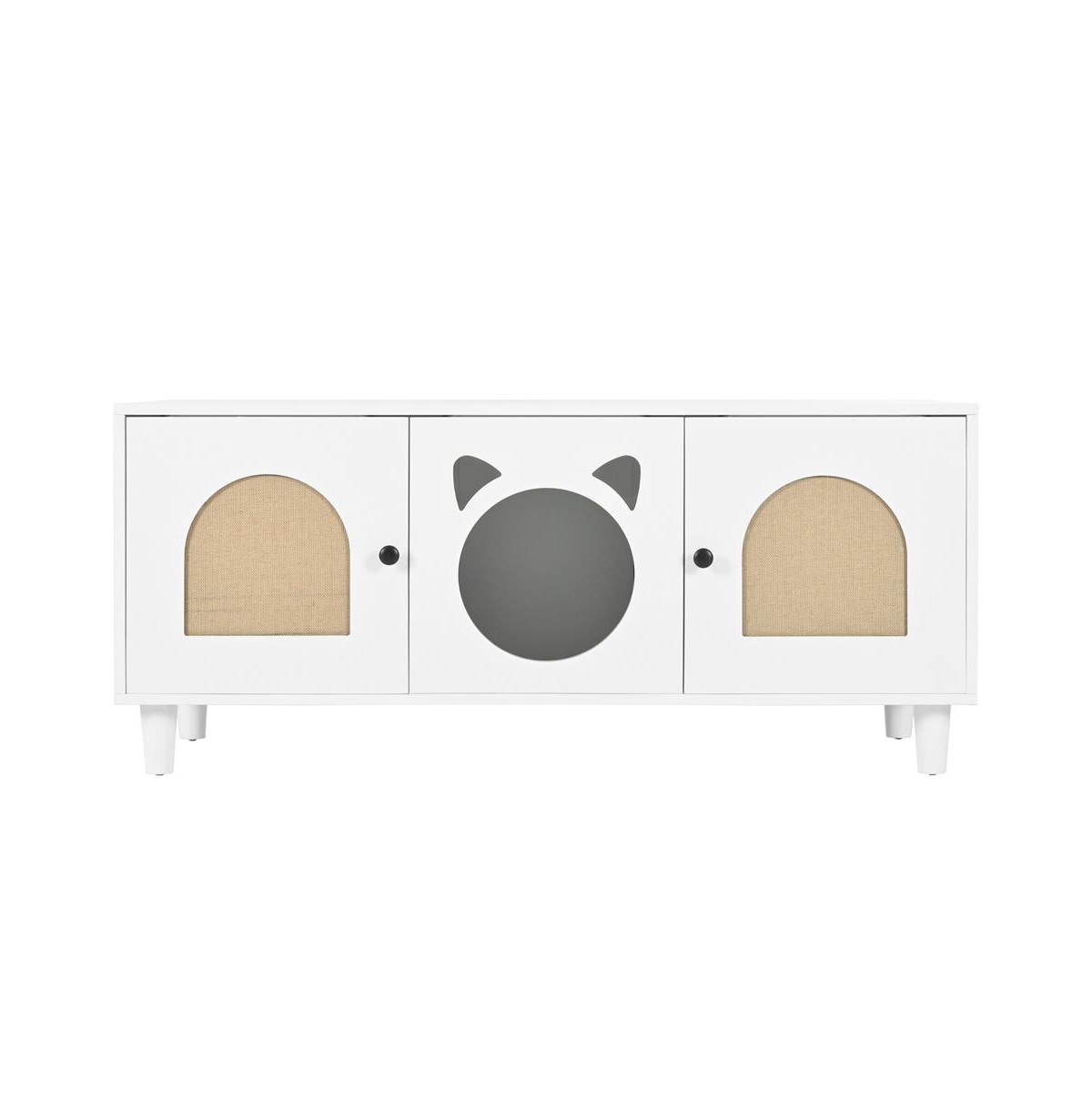 Click here for Aostirmotor 47.2 in. Wooden Cat Cabinet Cat litter... prices