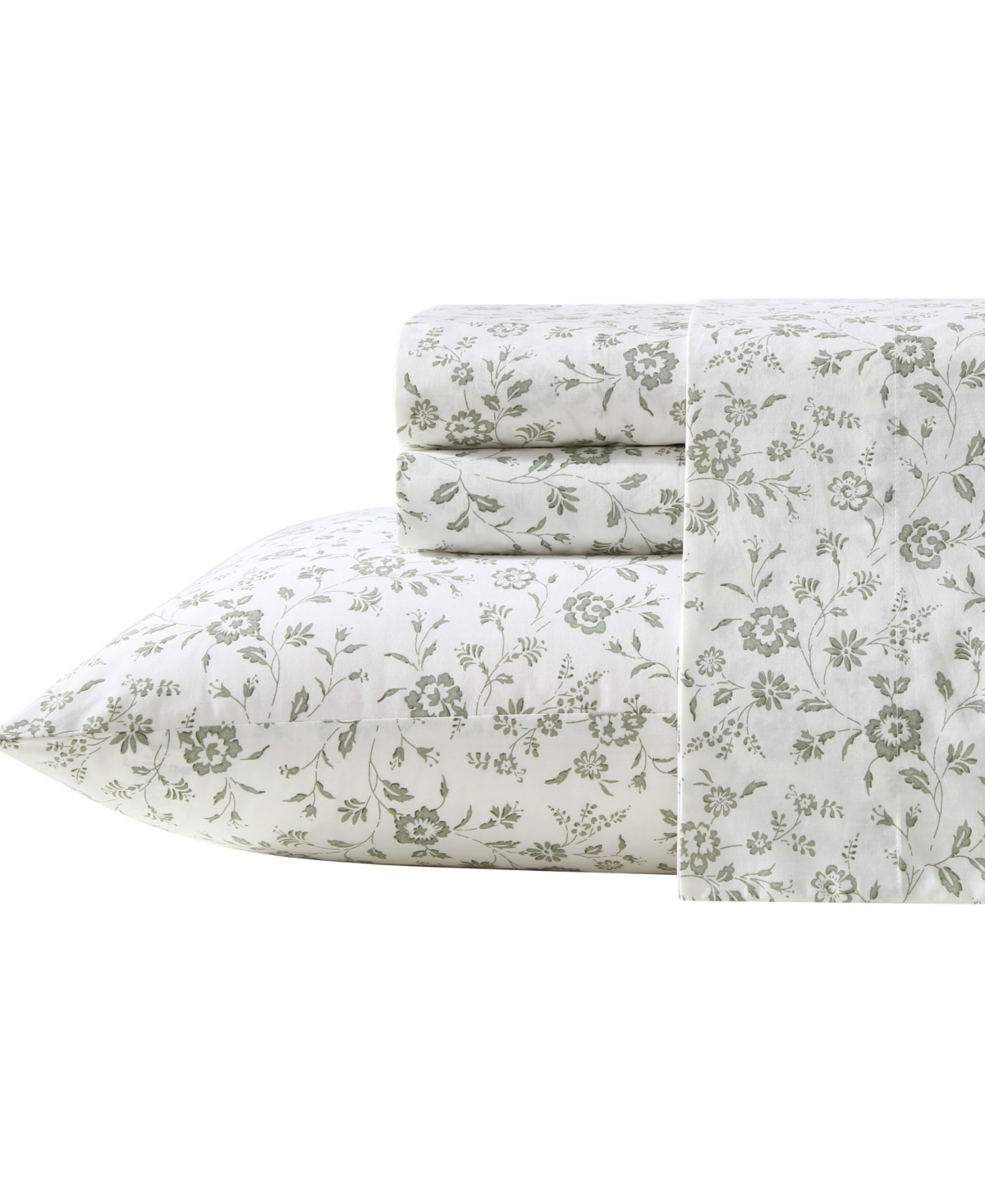 Click here for Laura Ashley Cotton Percale 4-Pc. Sheet Set  Full... prices