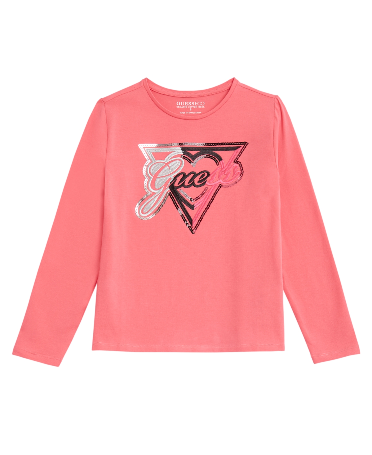 Click here for Guess Big Girls Long Sleeve Embroidered Sequin Log... prices
