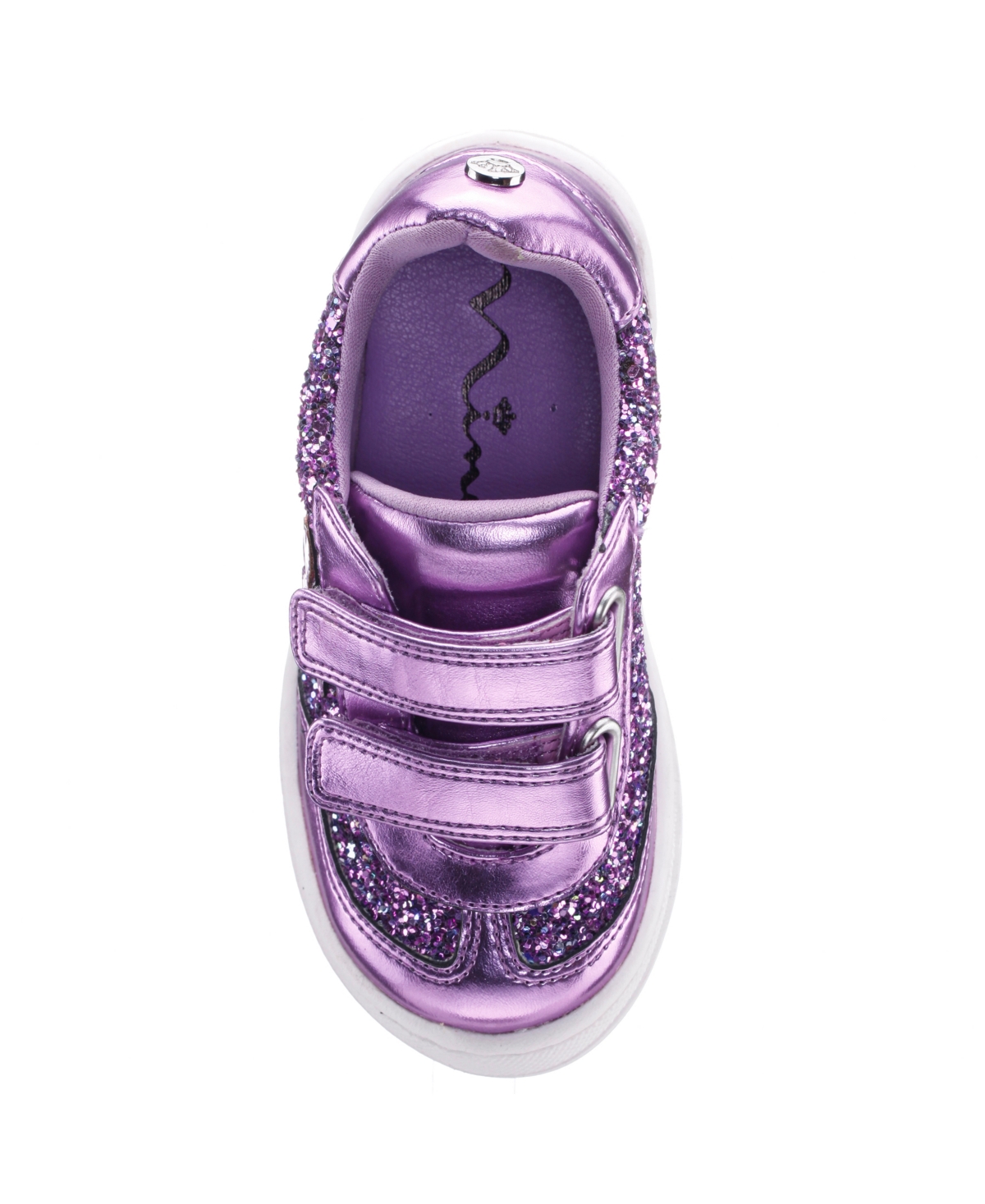 Click here for Nina Little and Big Girls Glitter Round Toe Sneake... prices