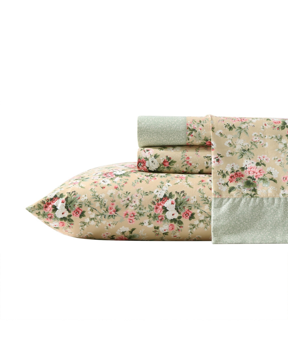 Click here for Laura Ashley Cotton Percale 3-Pc. Sheet Set  Twin... prices