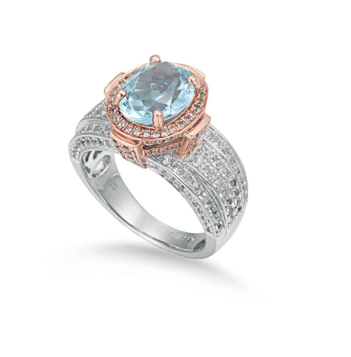 Click here for Suzy Levian New York Two-Tone Sterling Silver Oval... prices