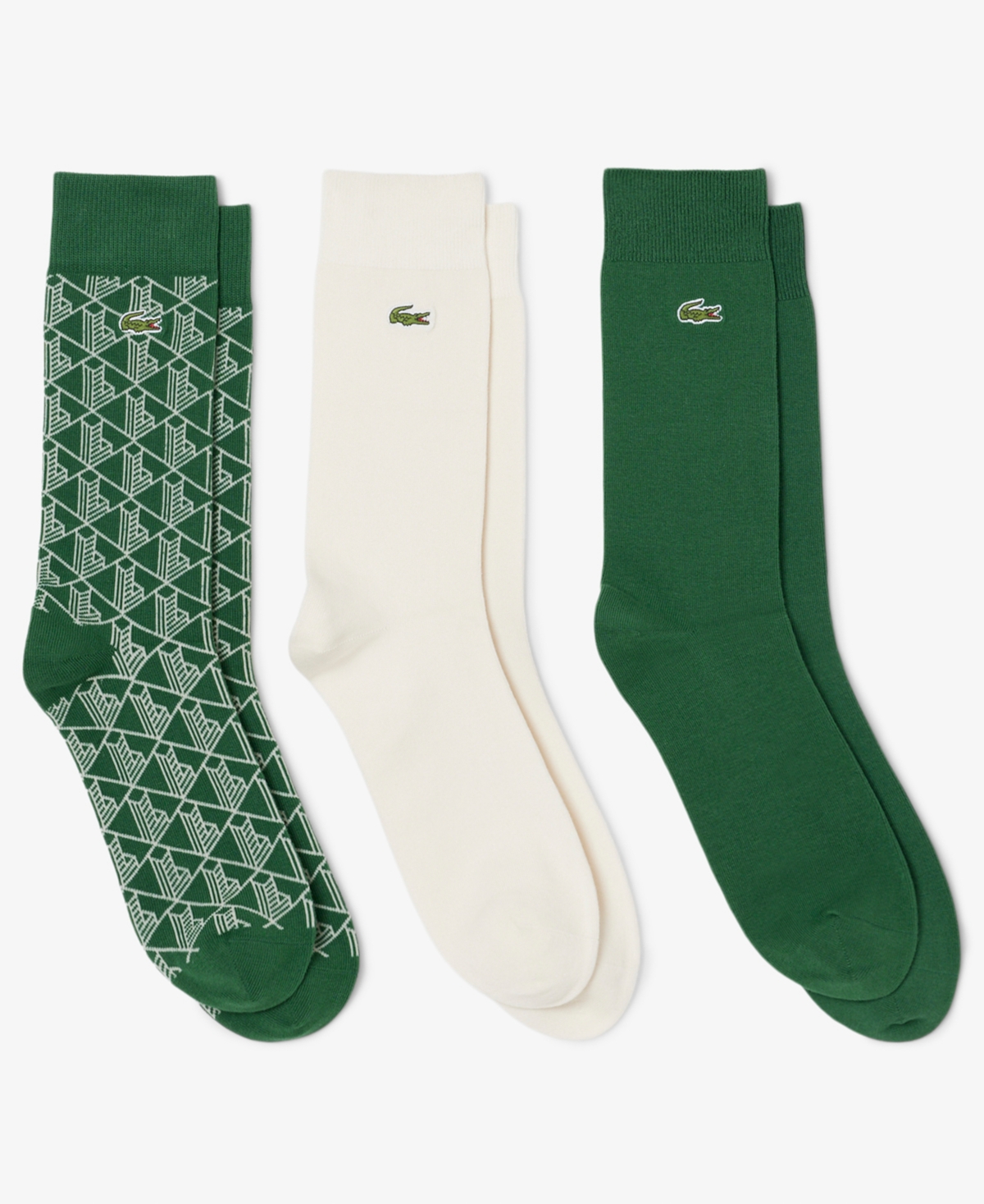 Click here for Lacoste Unisex 3-Pack High Height Crew Socks Set -... prices