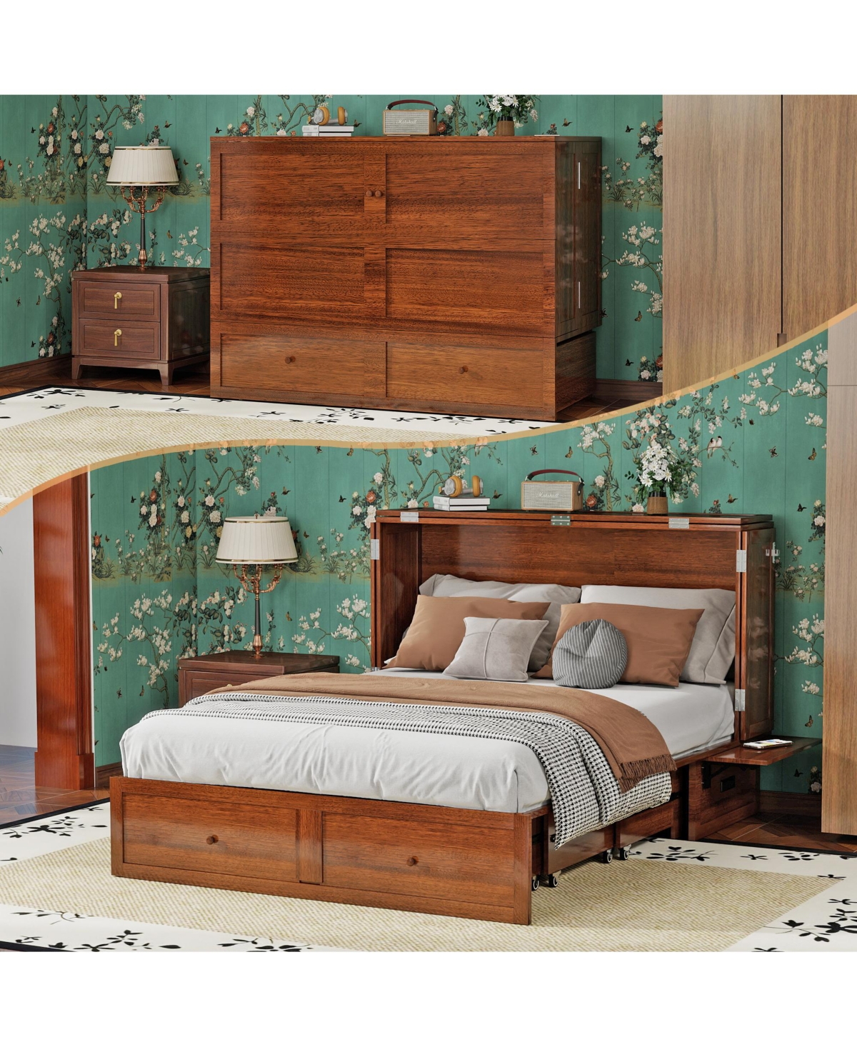Click here for Livelylodge Murphy Bed Cabinet  Queen Murphy Bed w... prices