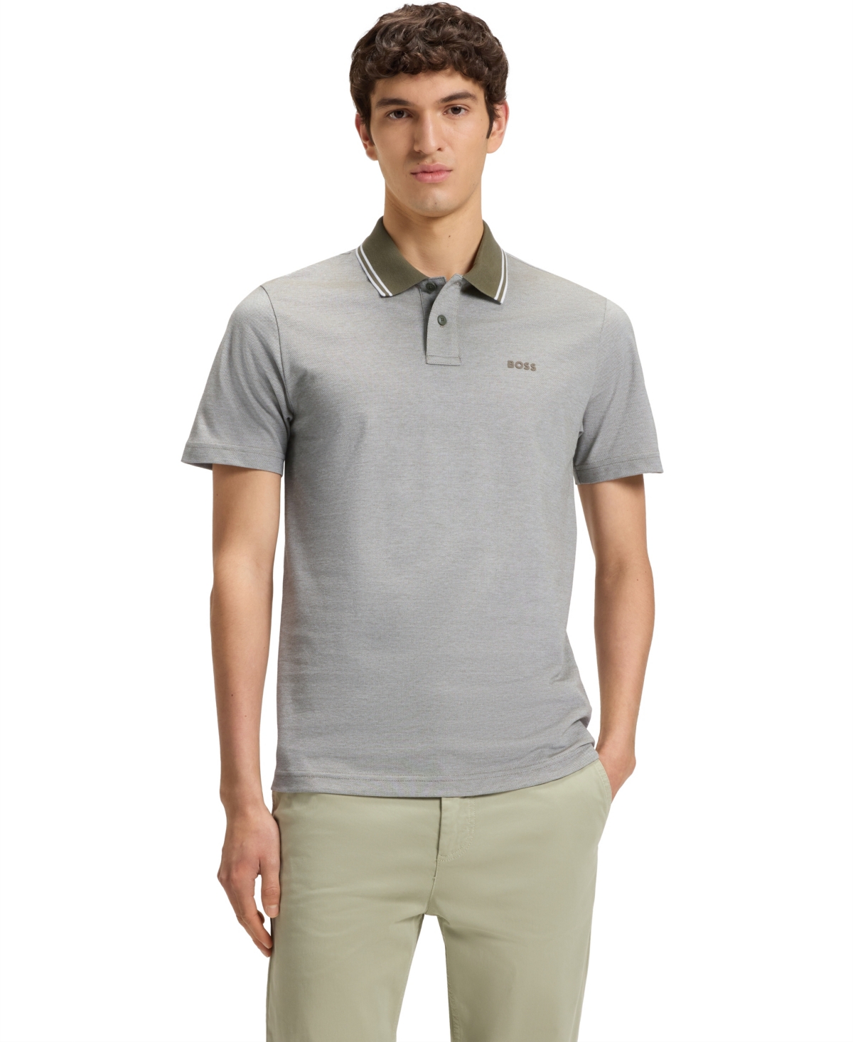 Click here for Boss by Hugo Boss Mens Oxford-Pique Cotton Relaxed... prices
