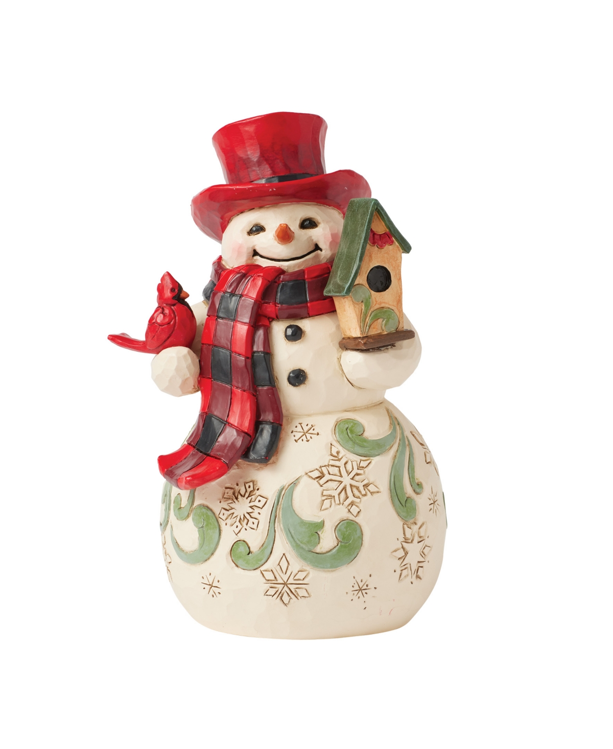 Click here for Jim Shore Highland Glen Snowman Hat Figurine - Mul... prices