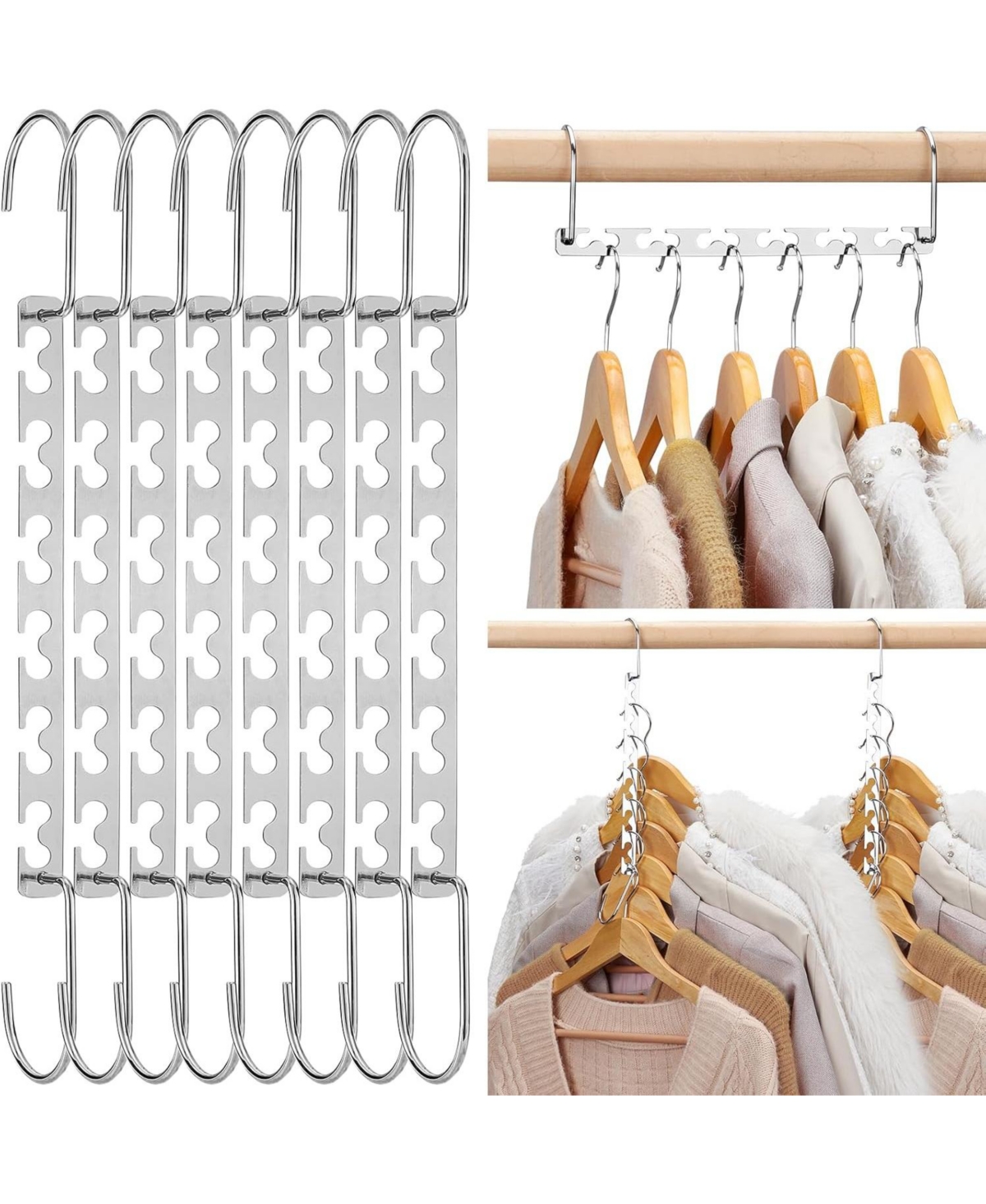 Click here for Magic Hangers Space Saving Clothing Organizer Meta... prices
