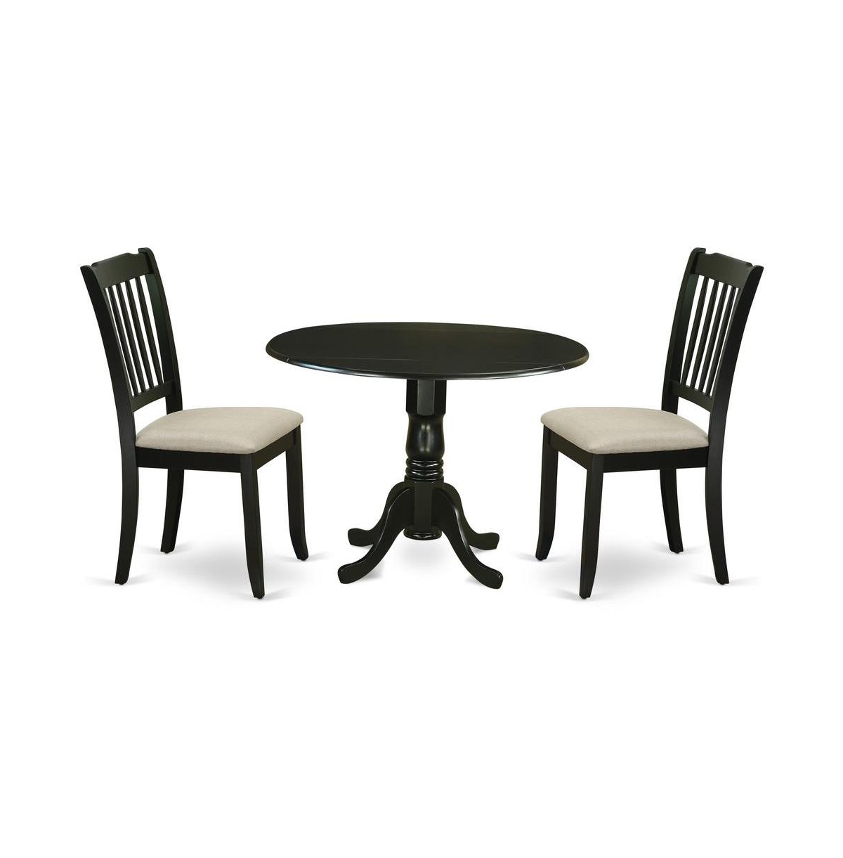Click here for East West Furniture Dining Room Set Black - Black prices