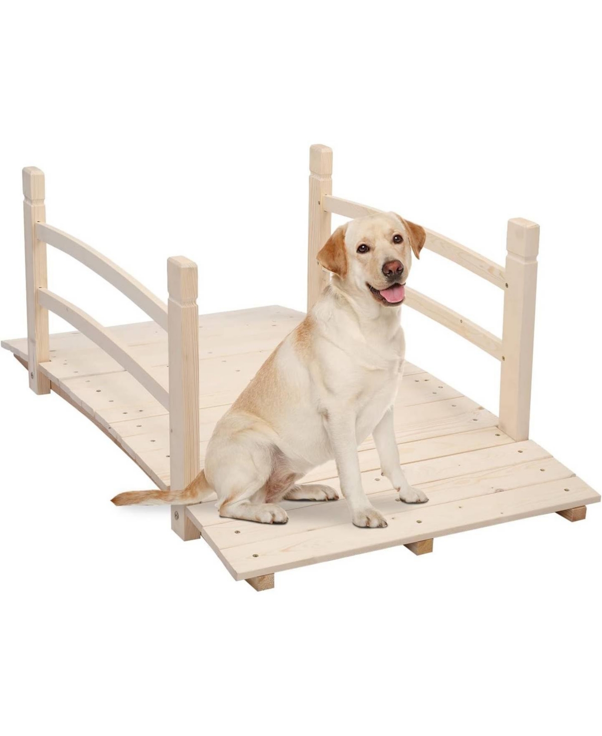 Click here for Slickblue Wooden Garden Bridge with Rails  Outdoor... prices