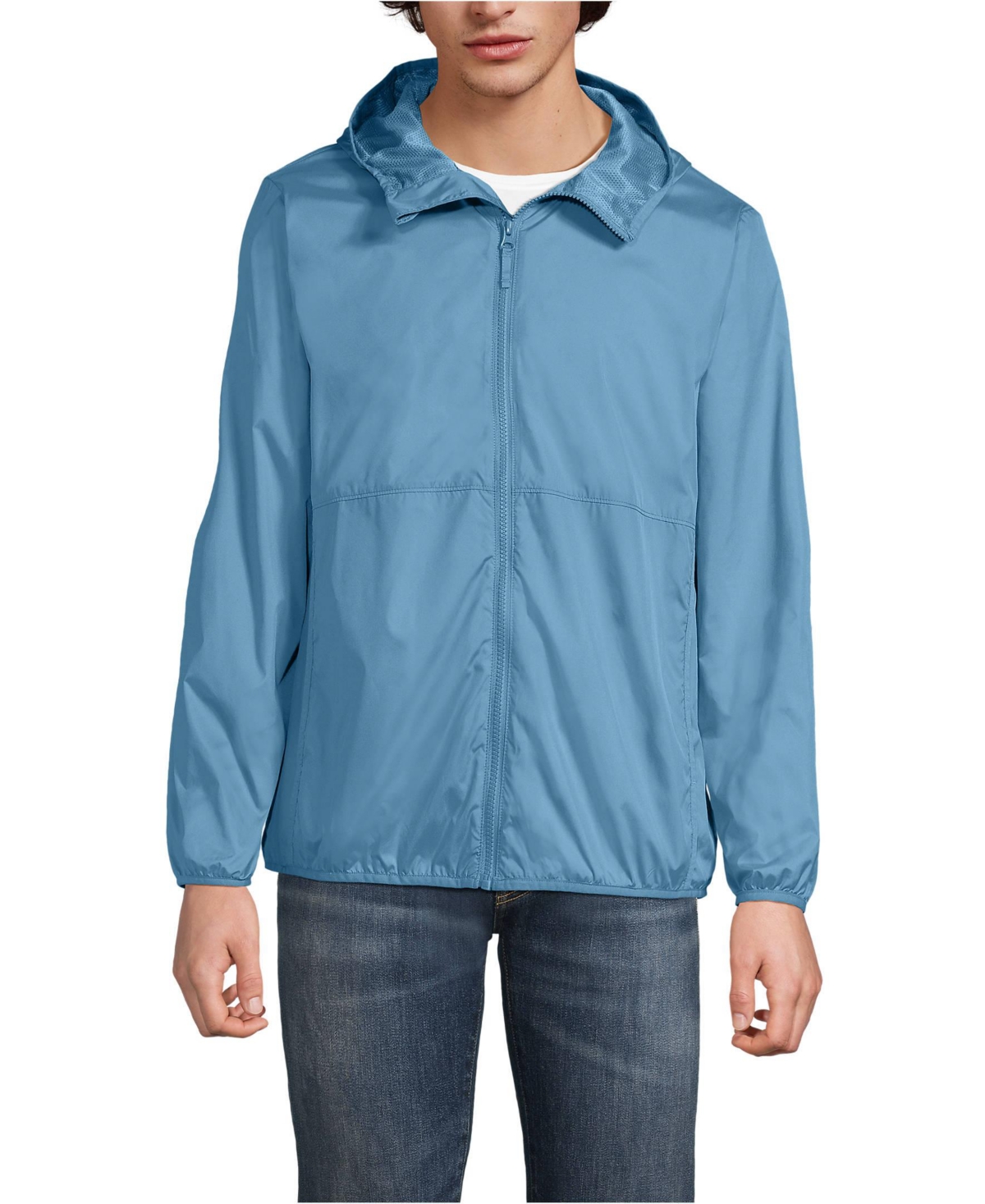 Click here for Lands End Mens Upf 50 Windbreaker Jacket - Stonewa... prices
