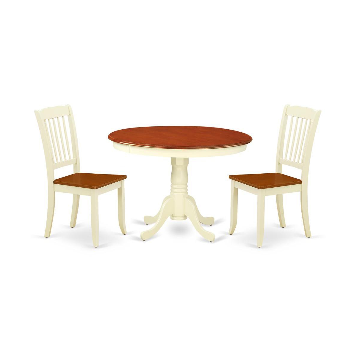 Click here for East West Furniture Dining Room Set Buttermilk & C... prices