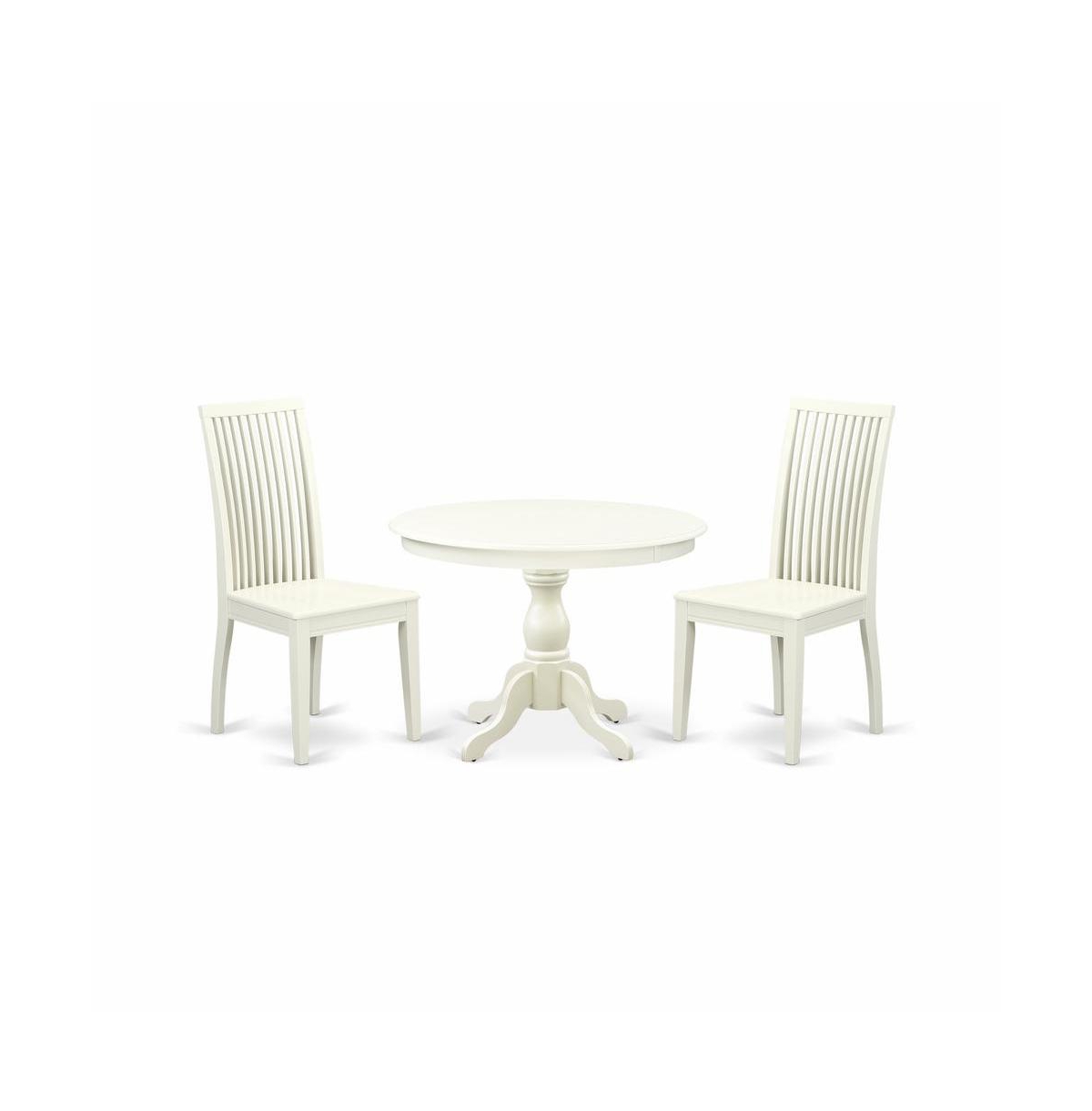 Click here for East West Furniture 3 Piece Kitchen Table Set - Li... prices