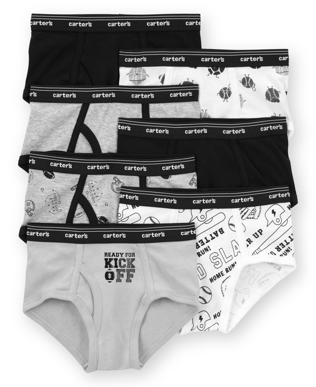 Click here for Carters Little and Big Boys 7- Pack Sports Briefs... prices