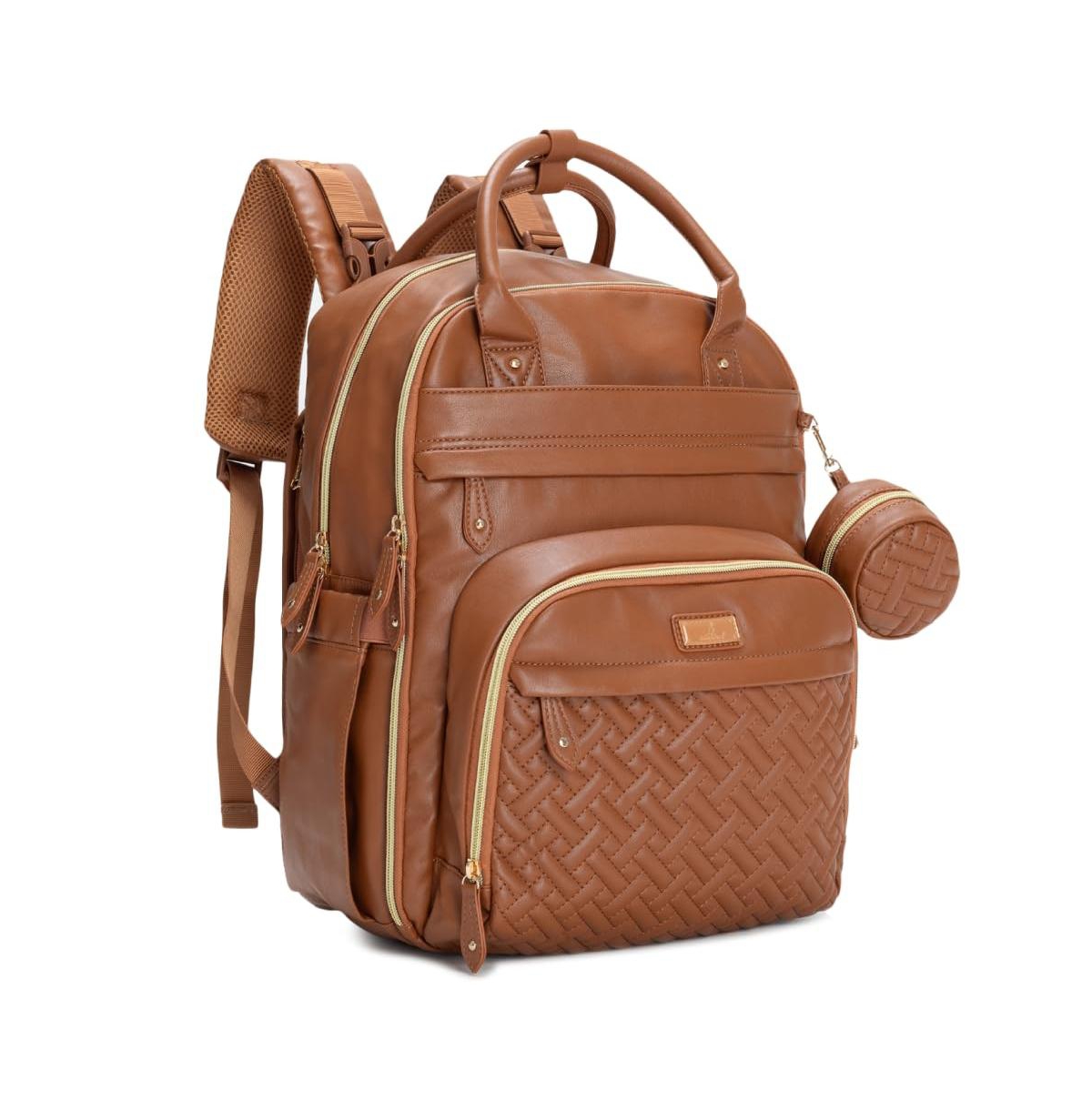 Click here for BabbleRoo Premium Faux Leather Diaper Bag Backpack... prices