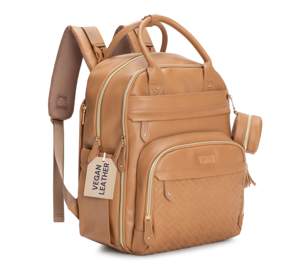 Click here for BabbleRoo Premium Faux Leather Diaper Bag Backpack... prices