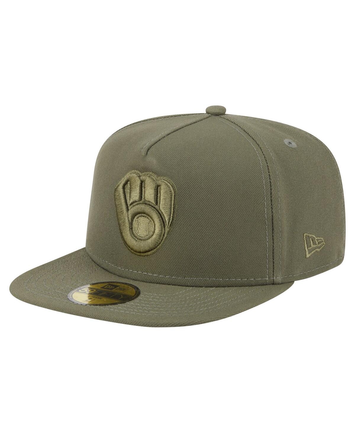 Click here for New Era Mens Olive Milwaukee Brewers Color Pack A-... prices