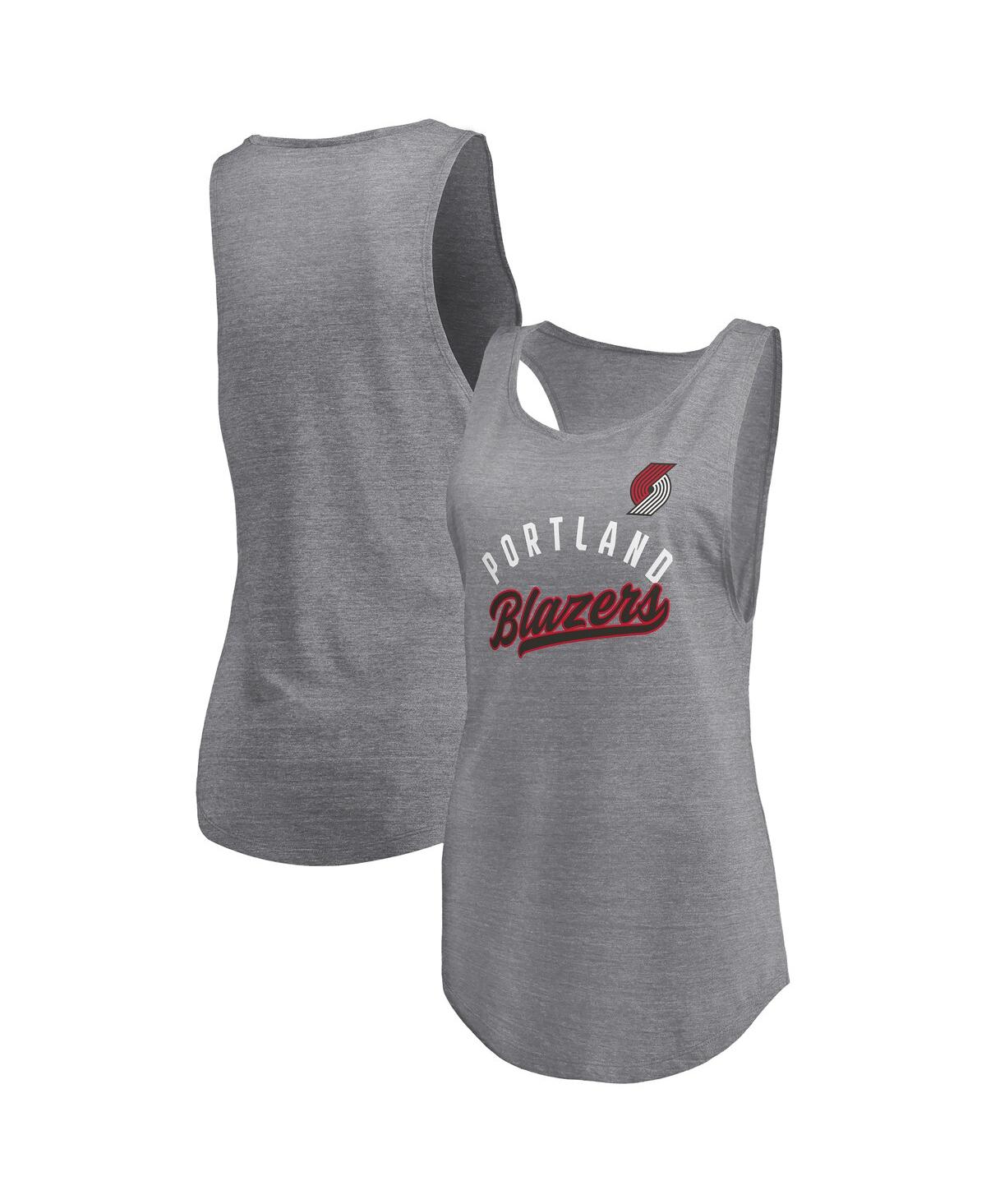 Click here for Fanatics Womens Heathered Gray Portland Trail Blaz... prices