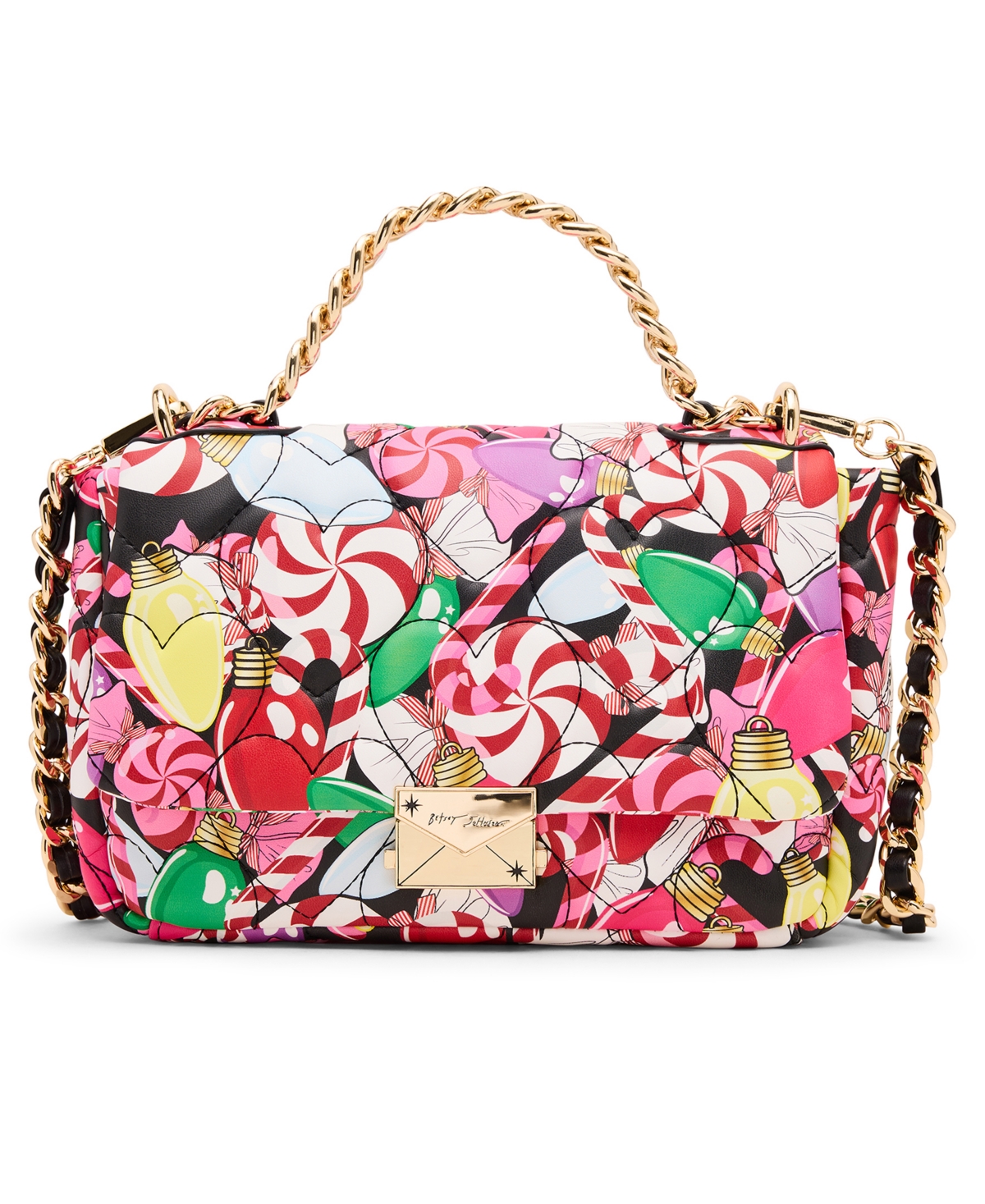 Click here for Betsey Johnson Holiday Blow Out Flap Small Crossbo... prices