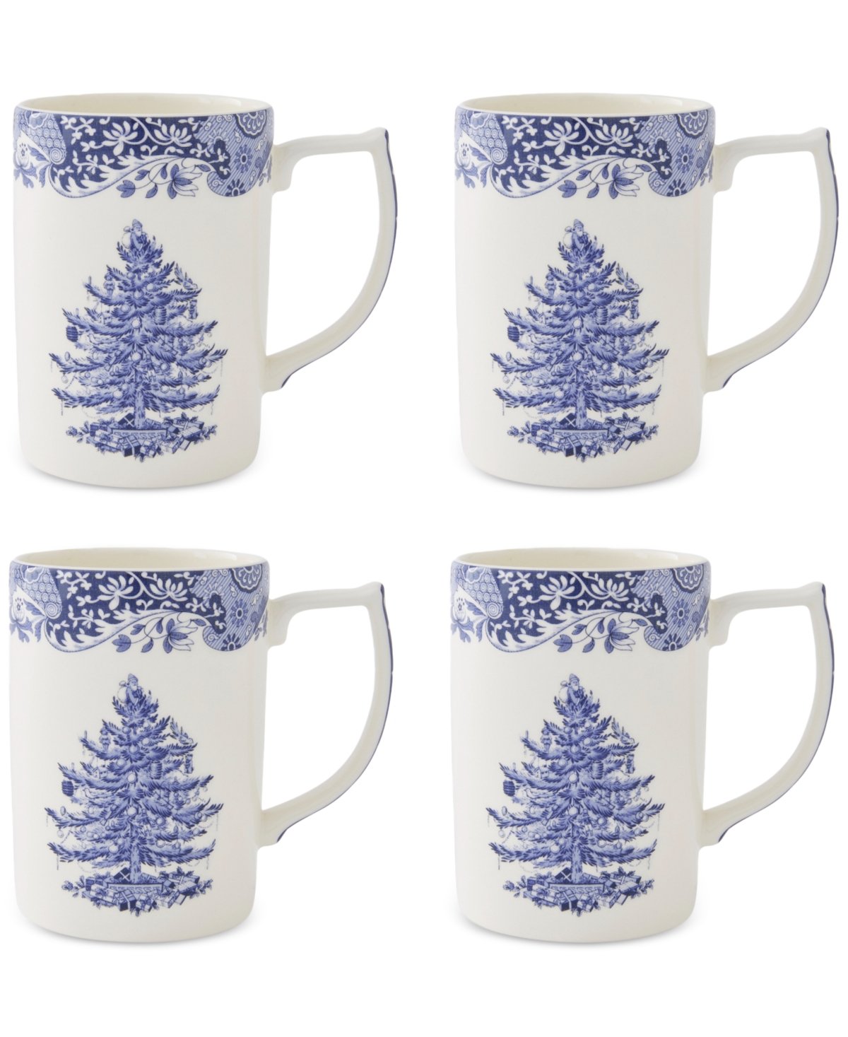 Click here for Spode Blue Italian Christmas Mugs  Set of 4 - Blue prices