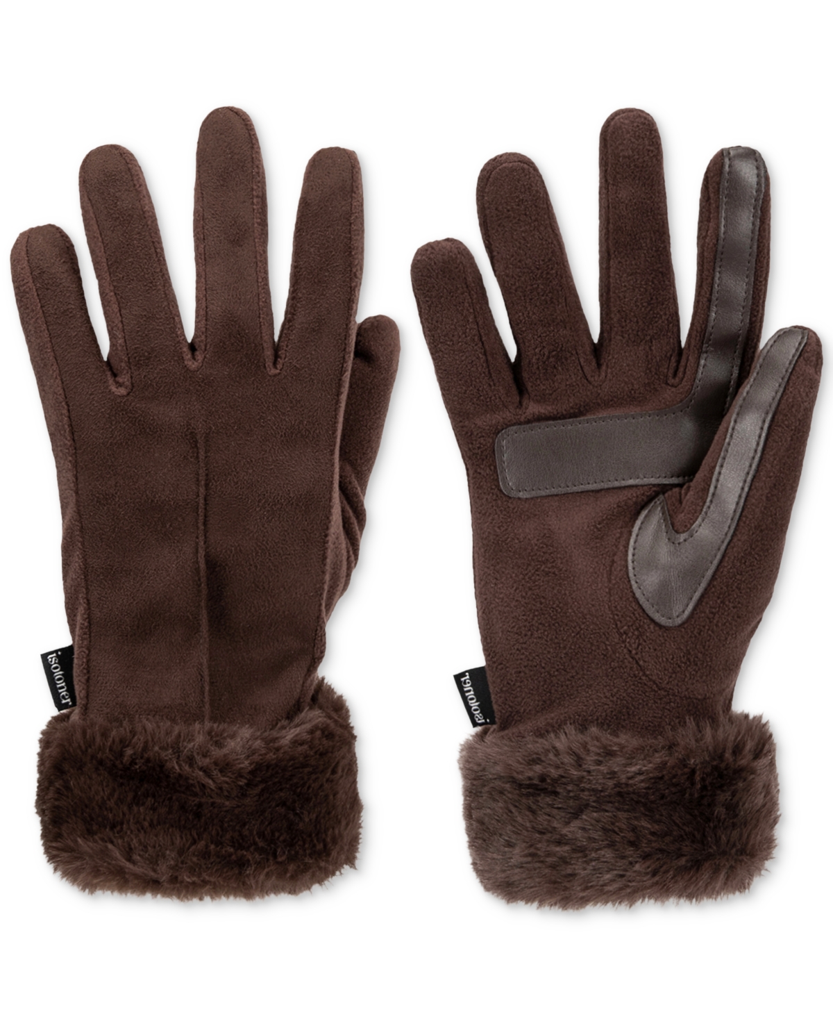 Click here for Isotoner Signature Womens Mya smartDRI Faux-Fur Cu... prices