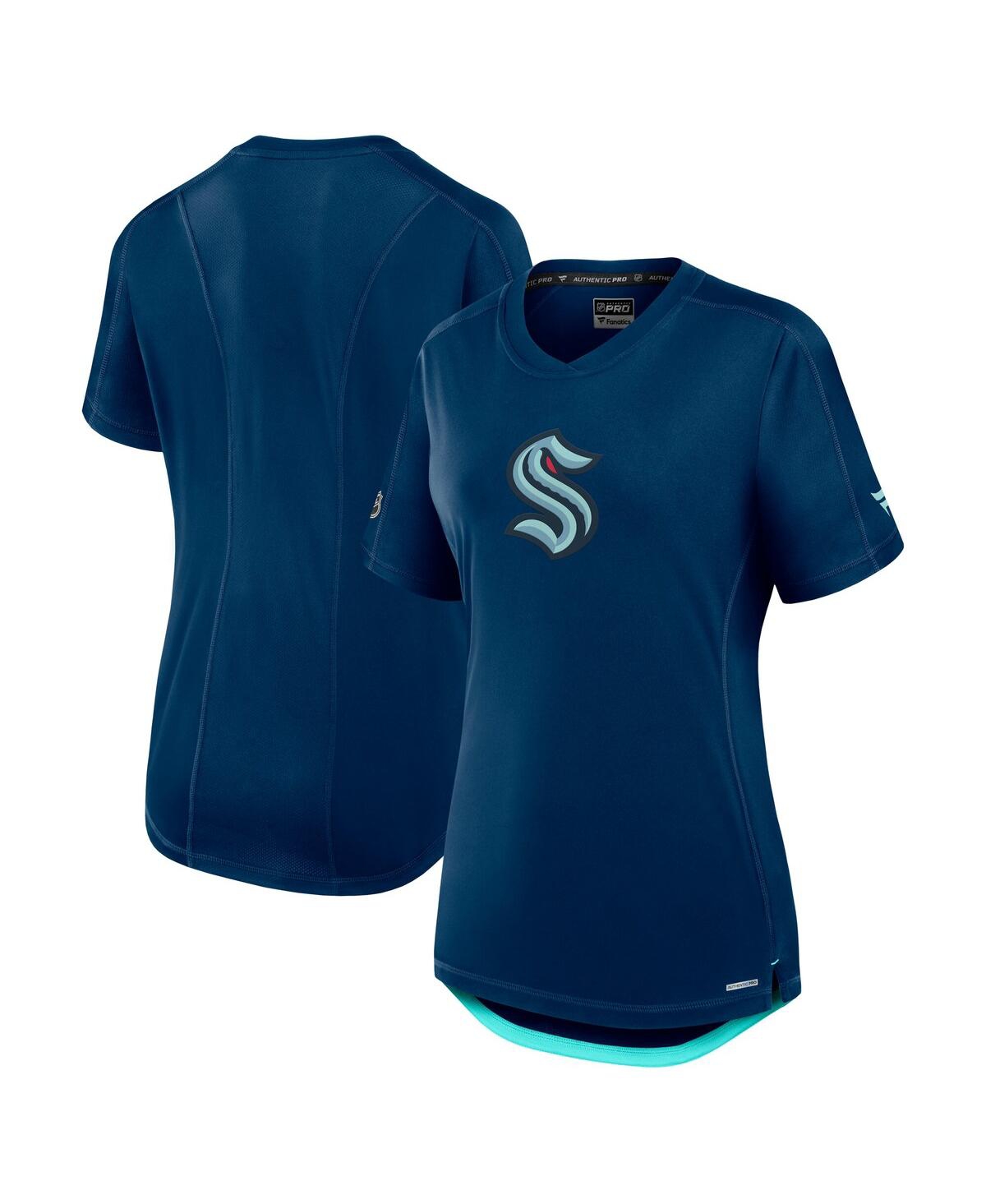 Click here for Fanatics Womens Deep Sea Blue Seattle Kraken Authe... prices