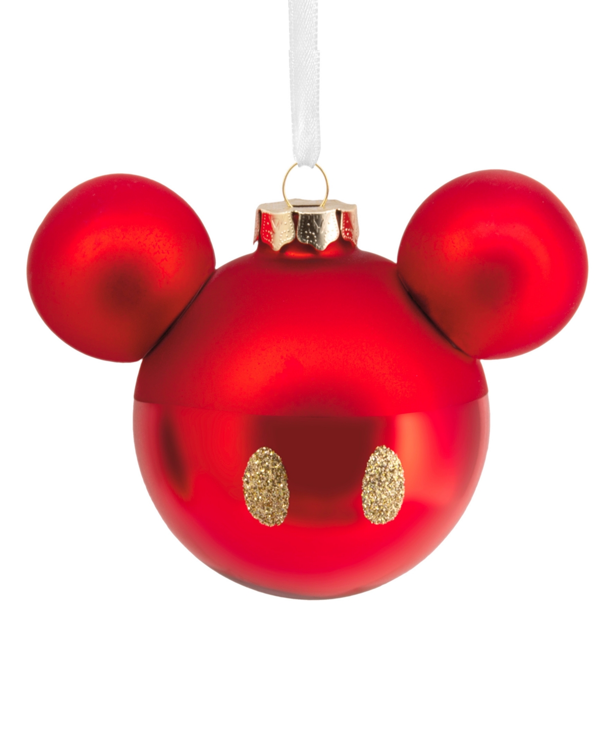 Click here for Hallmark Disney Mickey Mouse Ears Icon Glass Chris... prices