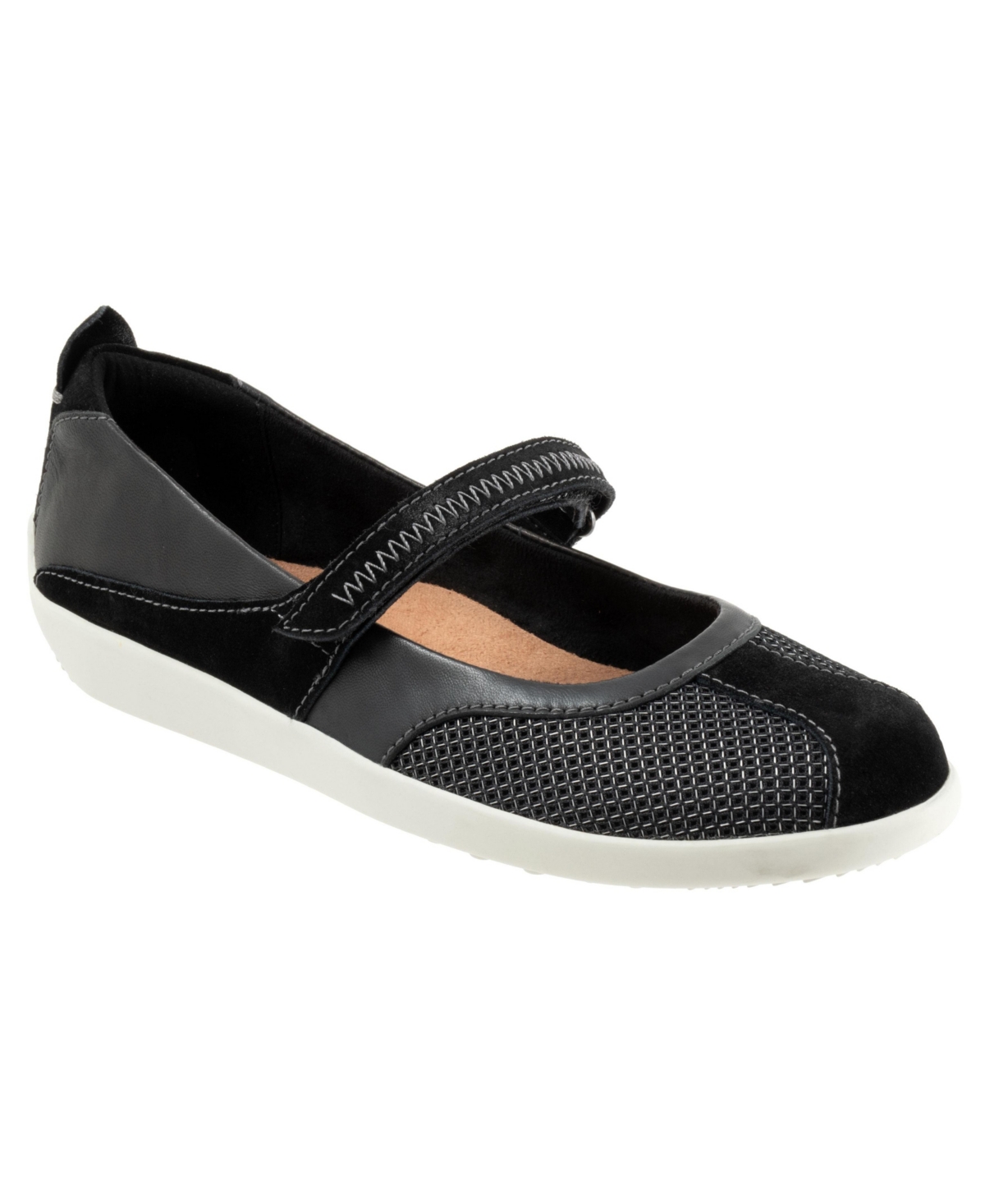 Click here for Softwalk Dayton Flat - Black suede prices