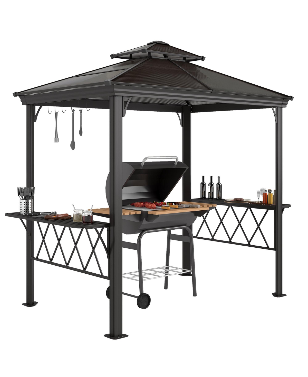 Click here for Outsunny 8.3ft Outdoor Double-tier Grill Canopy Bb... prices