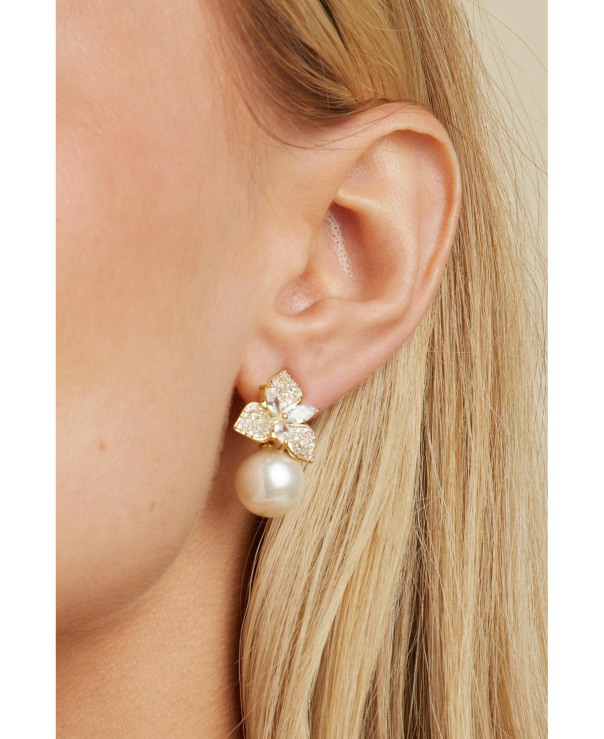 Click here for Sophie Pearl Drop Earrings - Gold prices