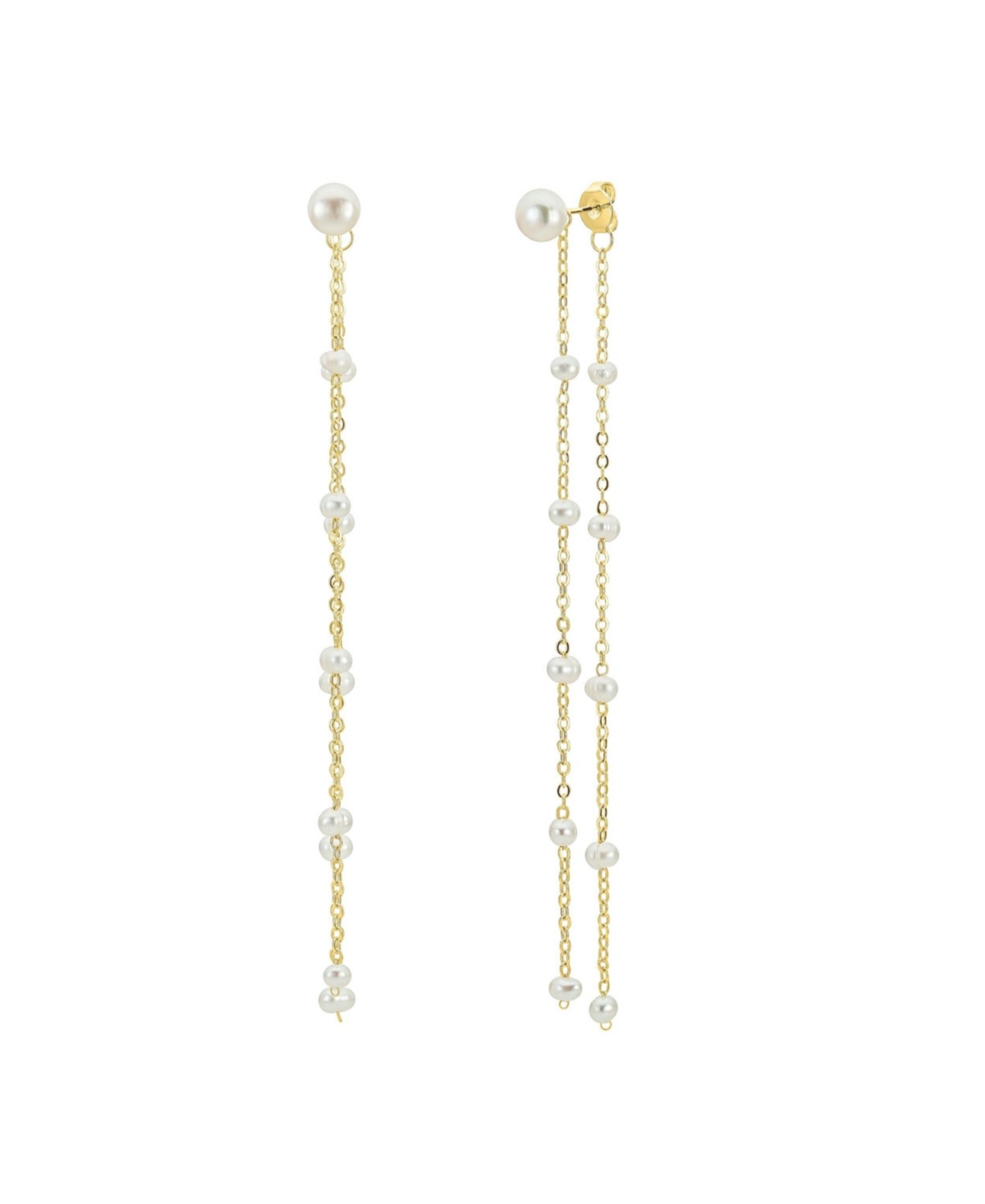 Click here for Lara Pearl Drop Earrings - Gold prices