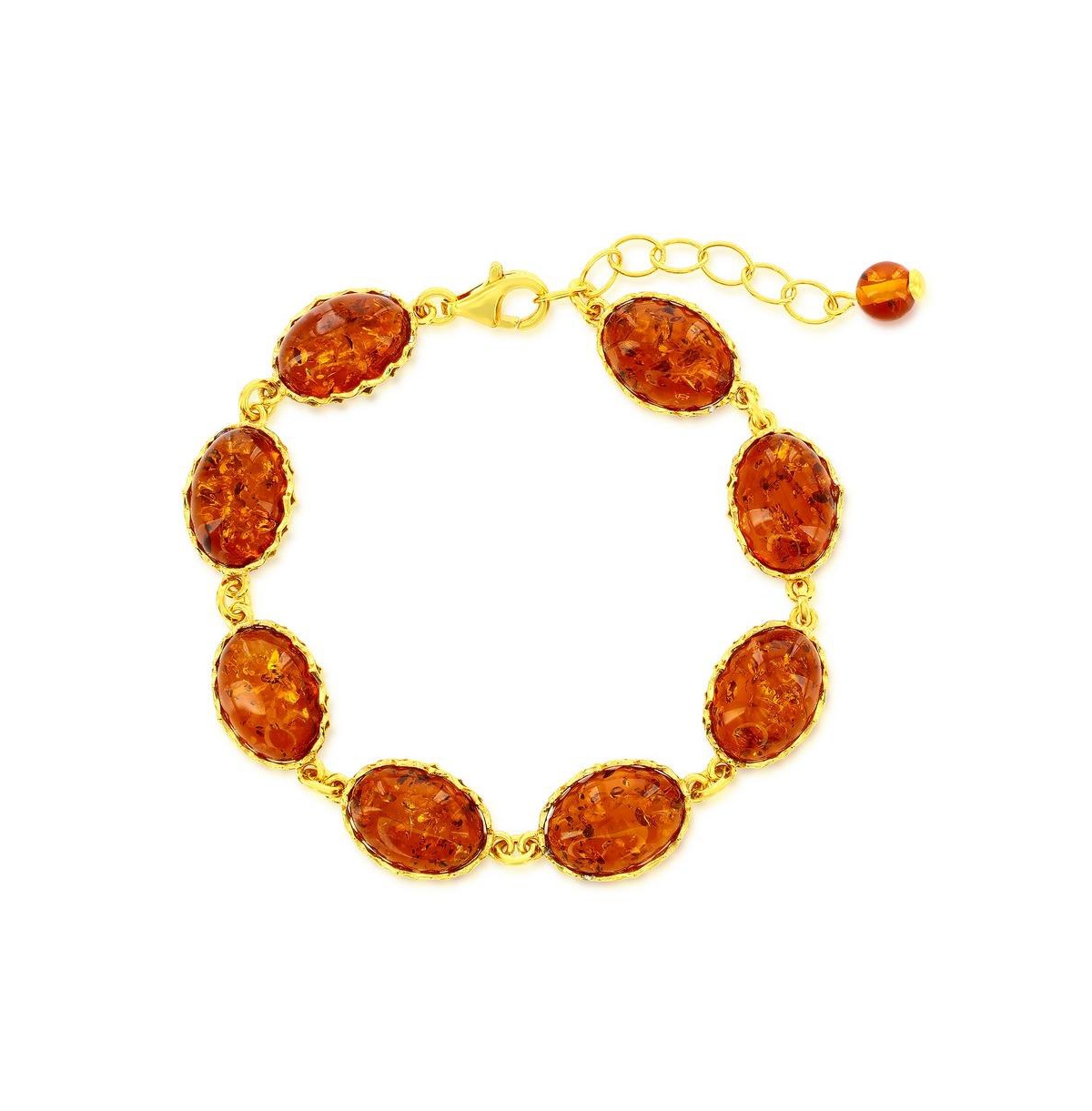 Click here for Caribbean Treasures Sterling Silver  Oval Amber Li... prices