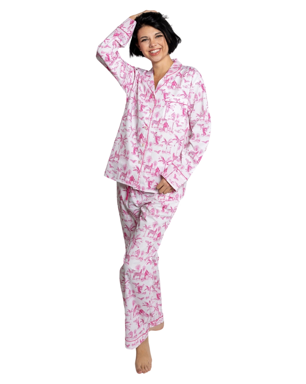 Click here for Sant and Abel Womens Tennis Long Pj Set - Pink sky... prices