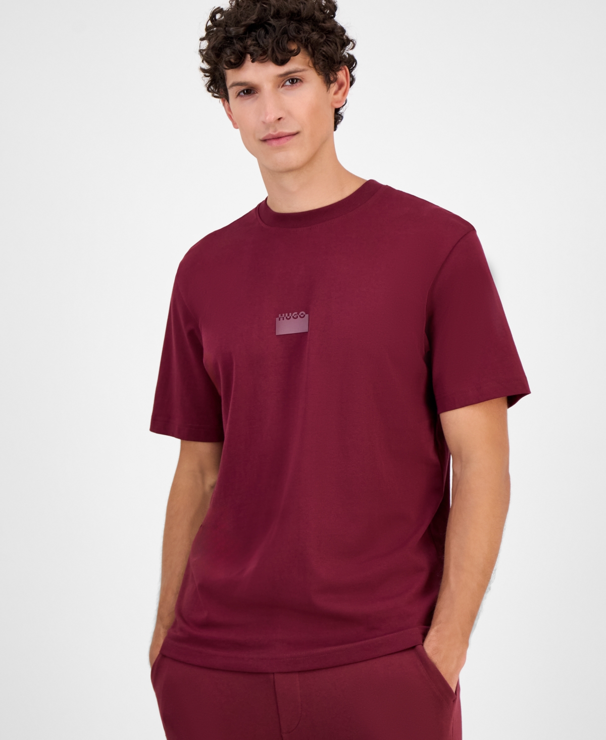 Click here for Hugo By Hugo Boss Mens Cotton Logo Crewneck T-Shir... prices